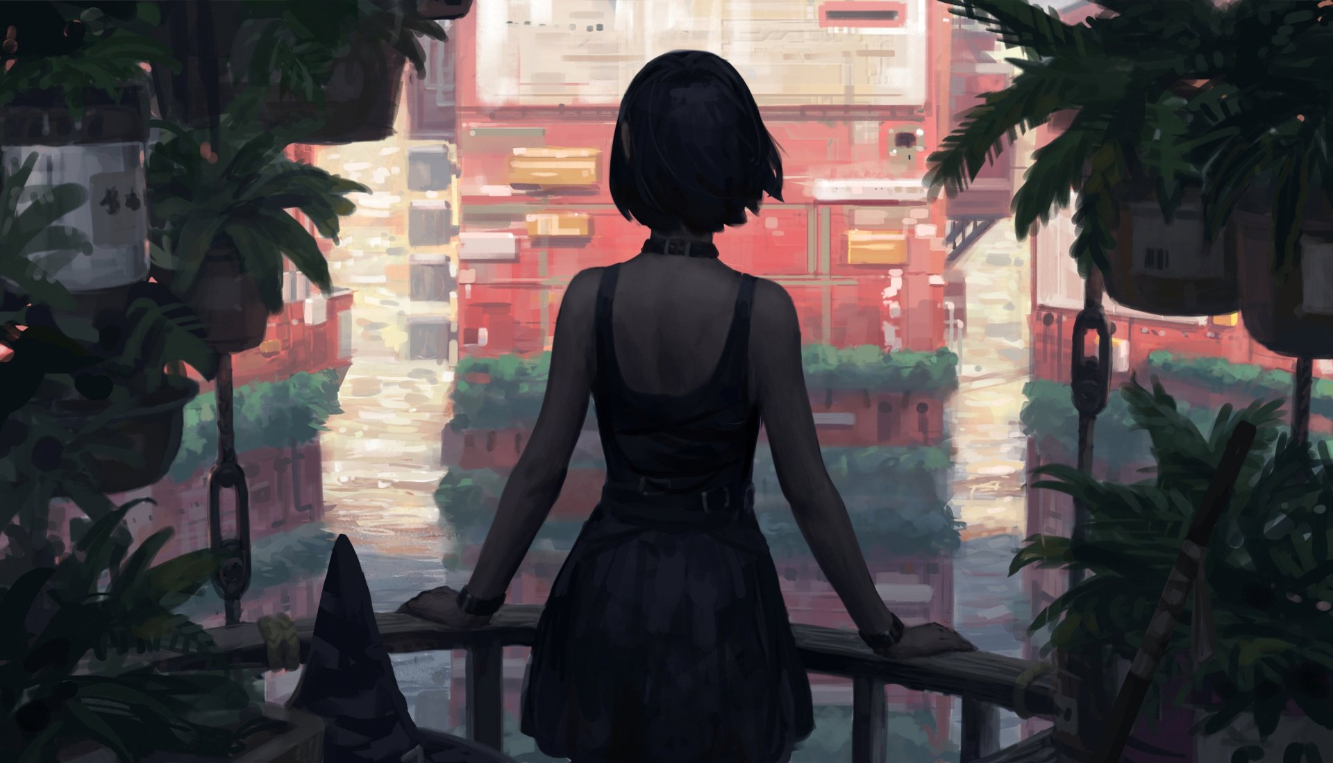 Stunning 4K Ultra HD Anime Original: Reflective Moments by GUWEIZ
