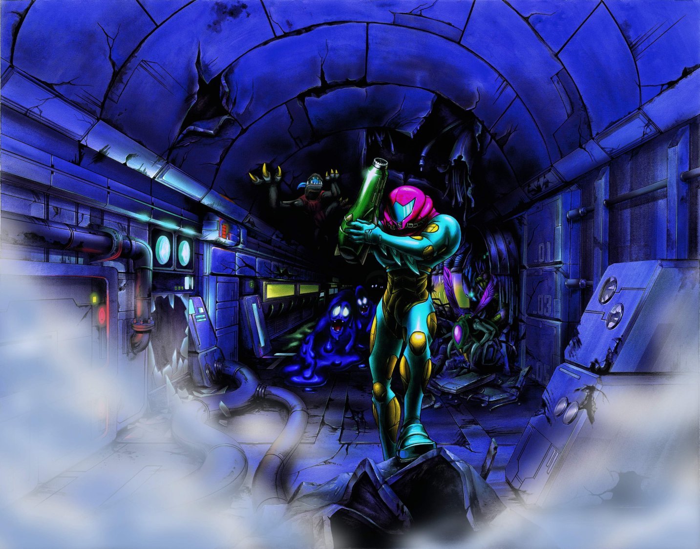 Metroid HD Wallpaper: Epic Sci-Fi Adventure in Stunning Detail