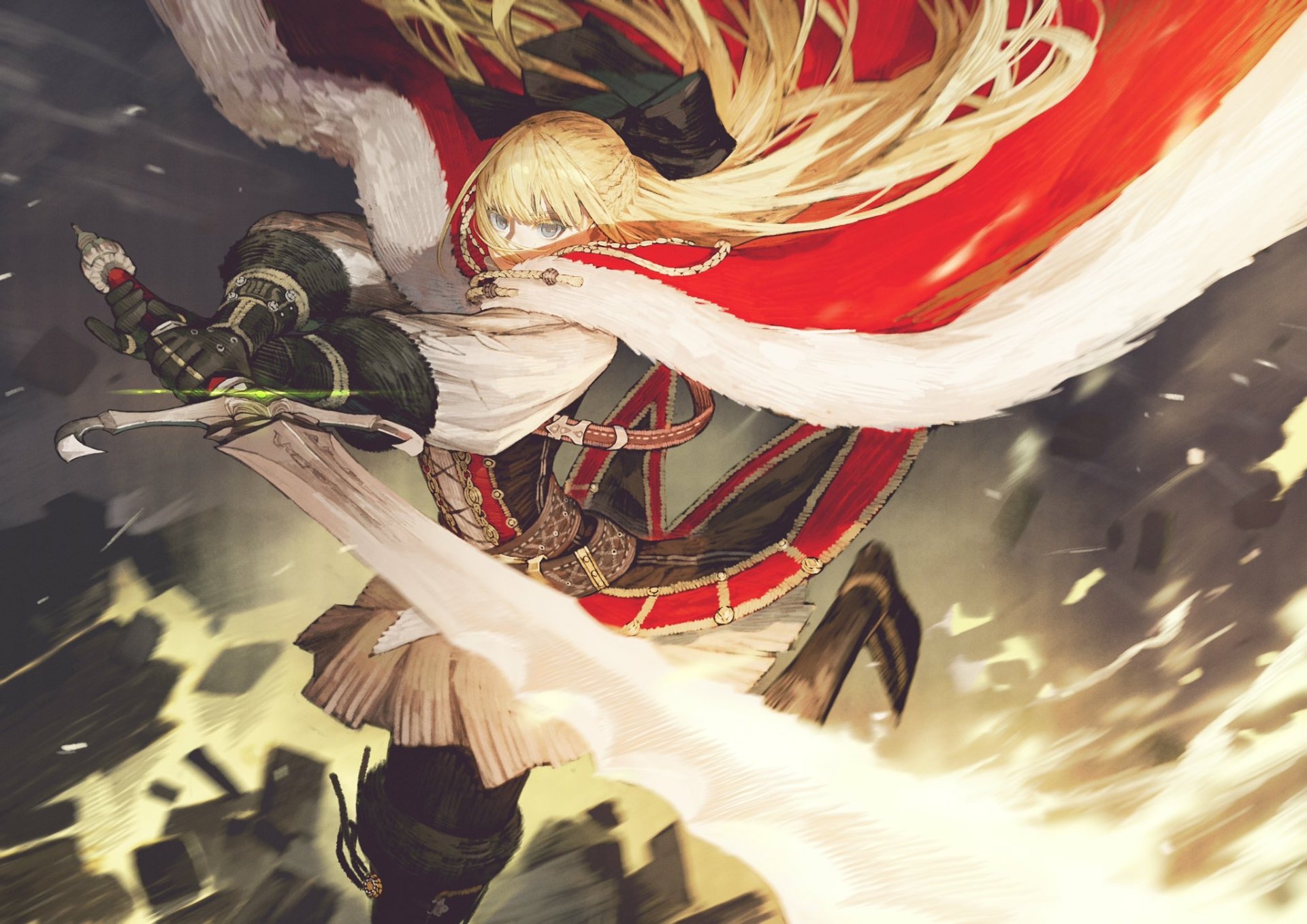 Download Sword Woman Warrior Anime Original HD Wallpaper by navigavi ...