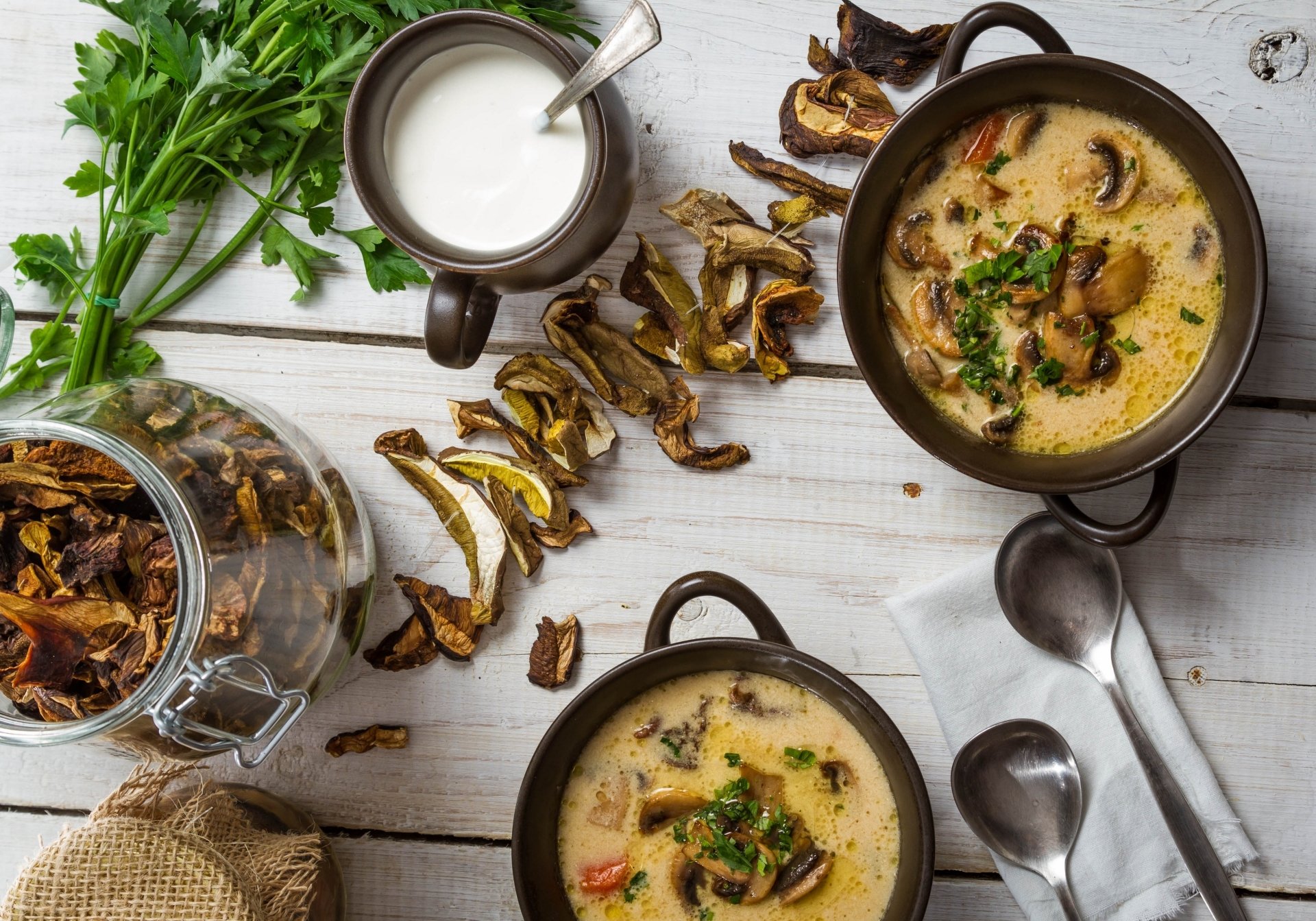 Download Mushroom Food Soup 4k Ultra HD Wallpaper | 4000x2797 ...