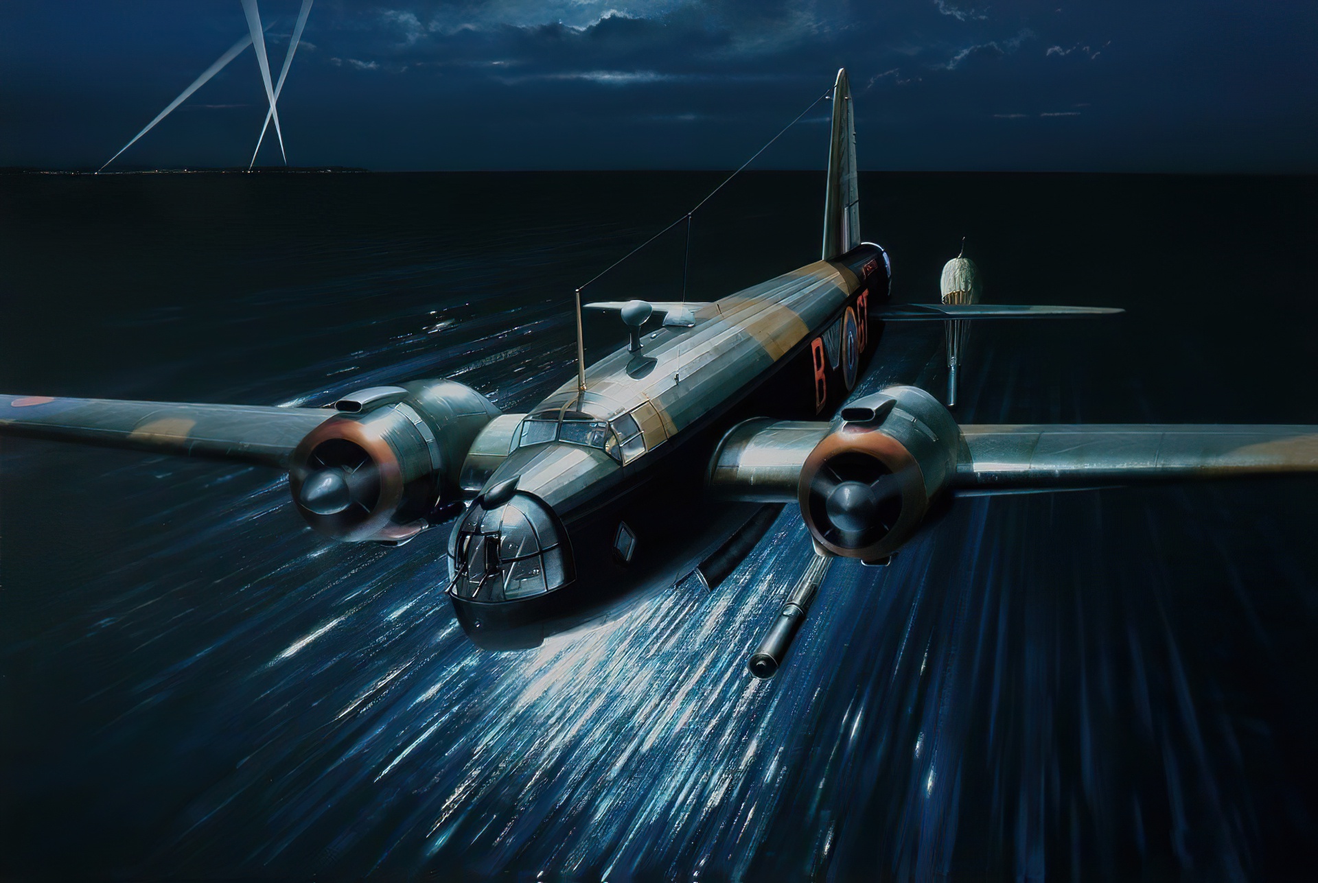 Download Warplane Aircraft Bomber Military Vickers Wellington HD Wallpaper