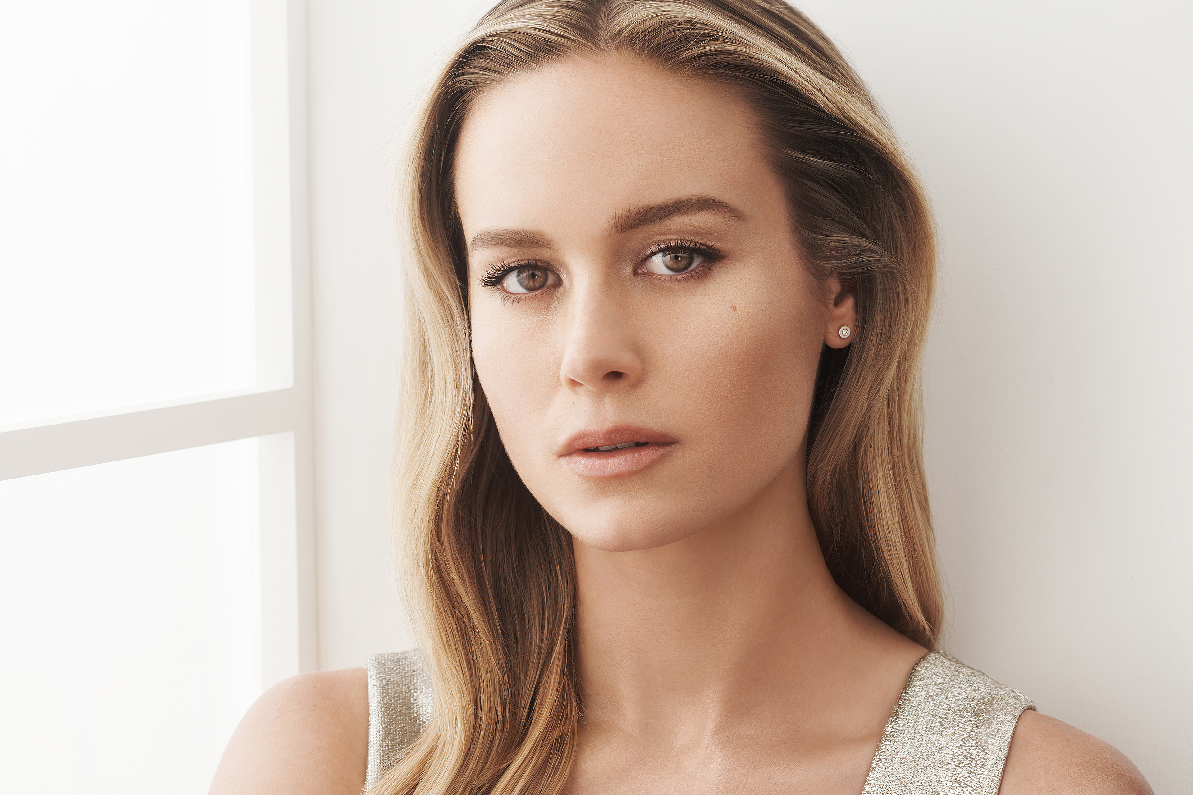 Download Blonde Face Swedish Actress Celebrity Brie Larson 4k Ultra HD Wallpaper