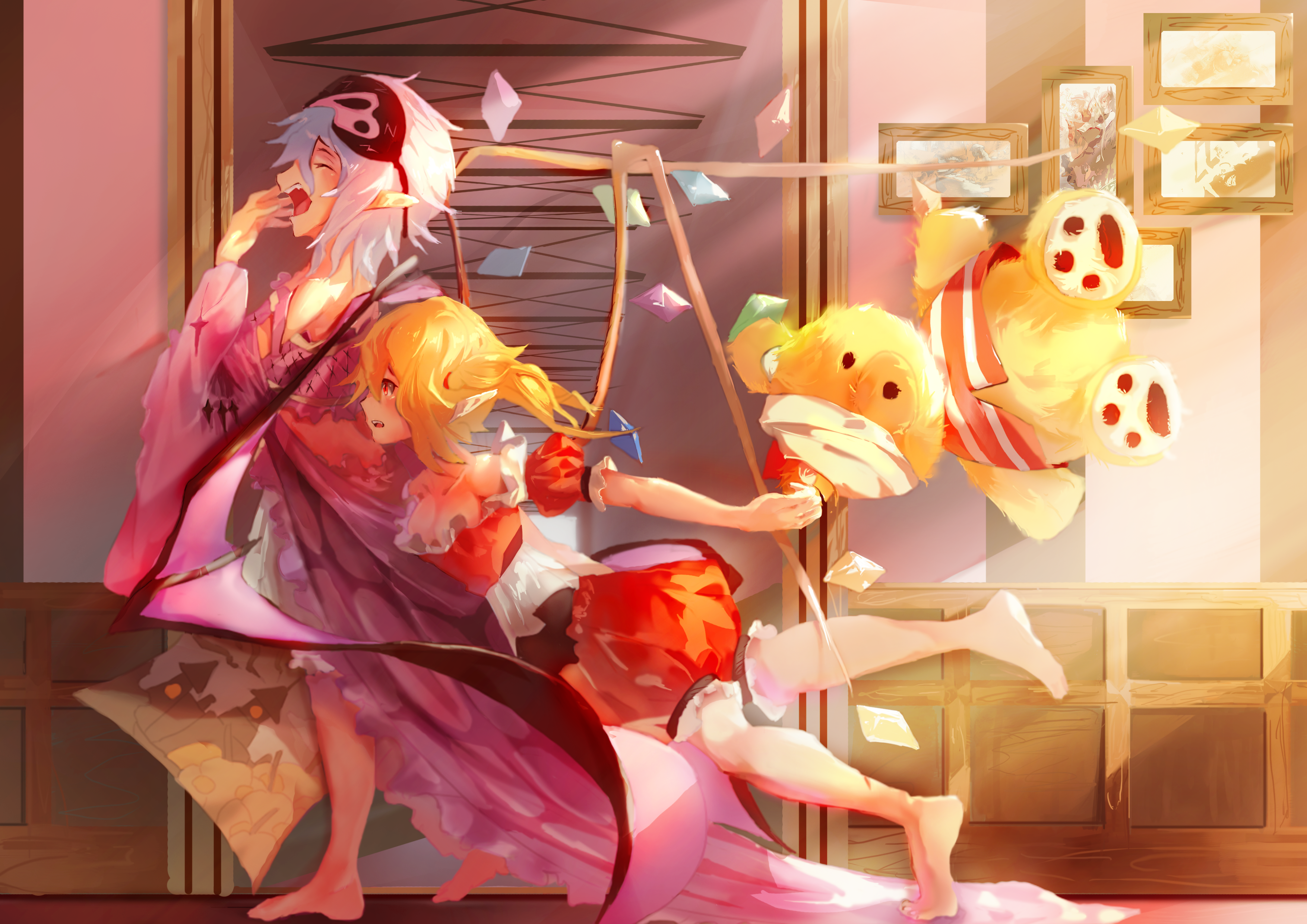 Download Flandre Scarlet Remilia Scarlet Anime Touhou HD Wallpaper by りりり