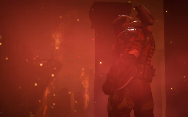 DOOM Eternal Warrior 4K Ultra HD Wallpaper by ExCharny