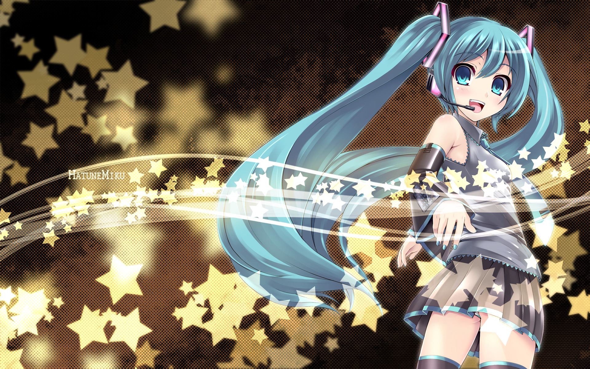 Download Star Hatsune Miku Anime Vocaloid HD Wallpaper
