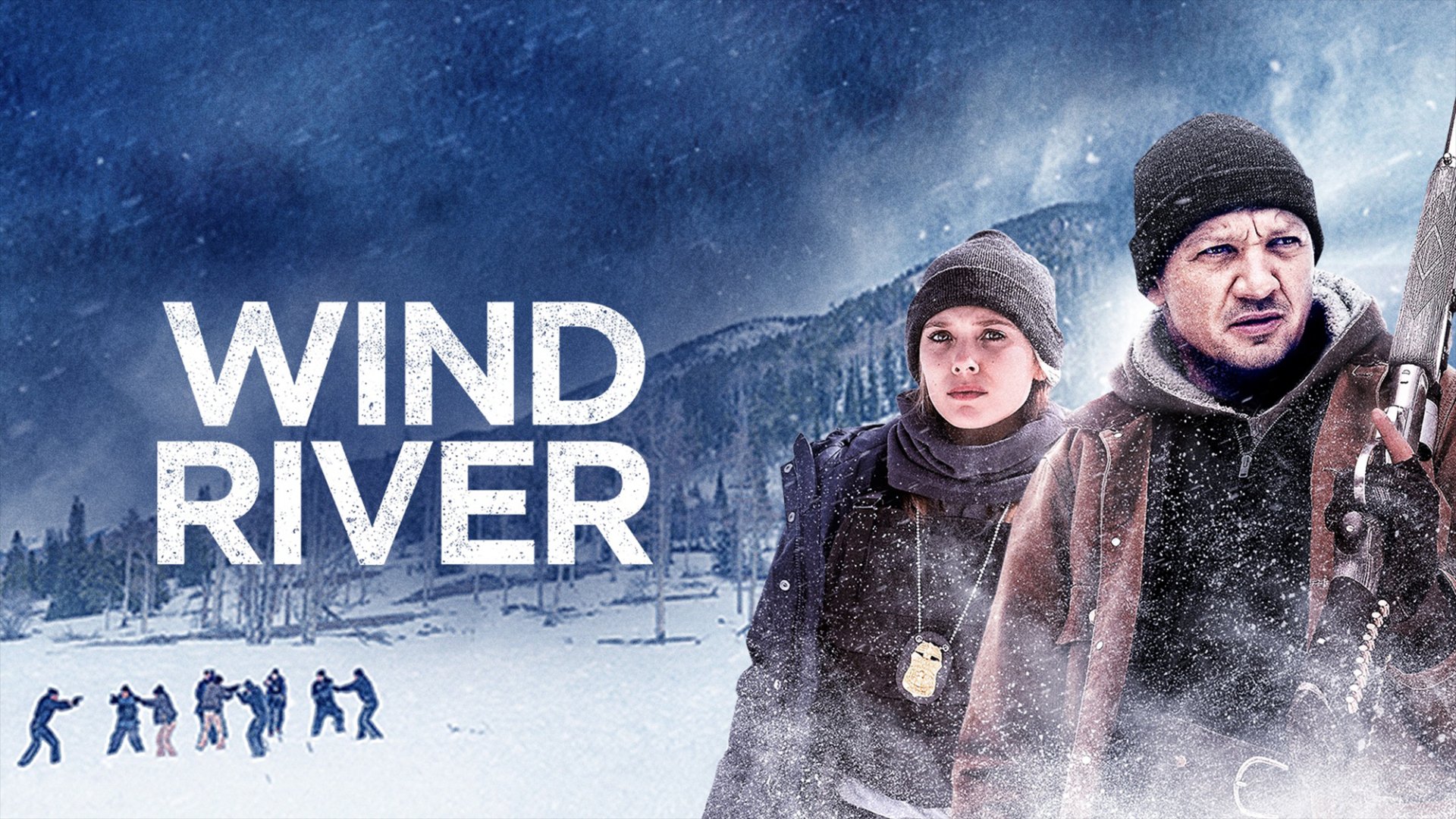 Download Elizabeth Olsen Jeremy Renner Movie Wind River HD Wallpaper