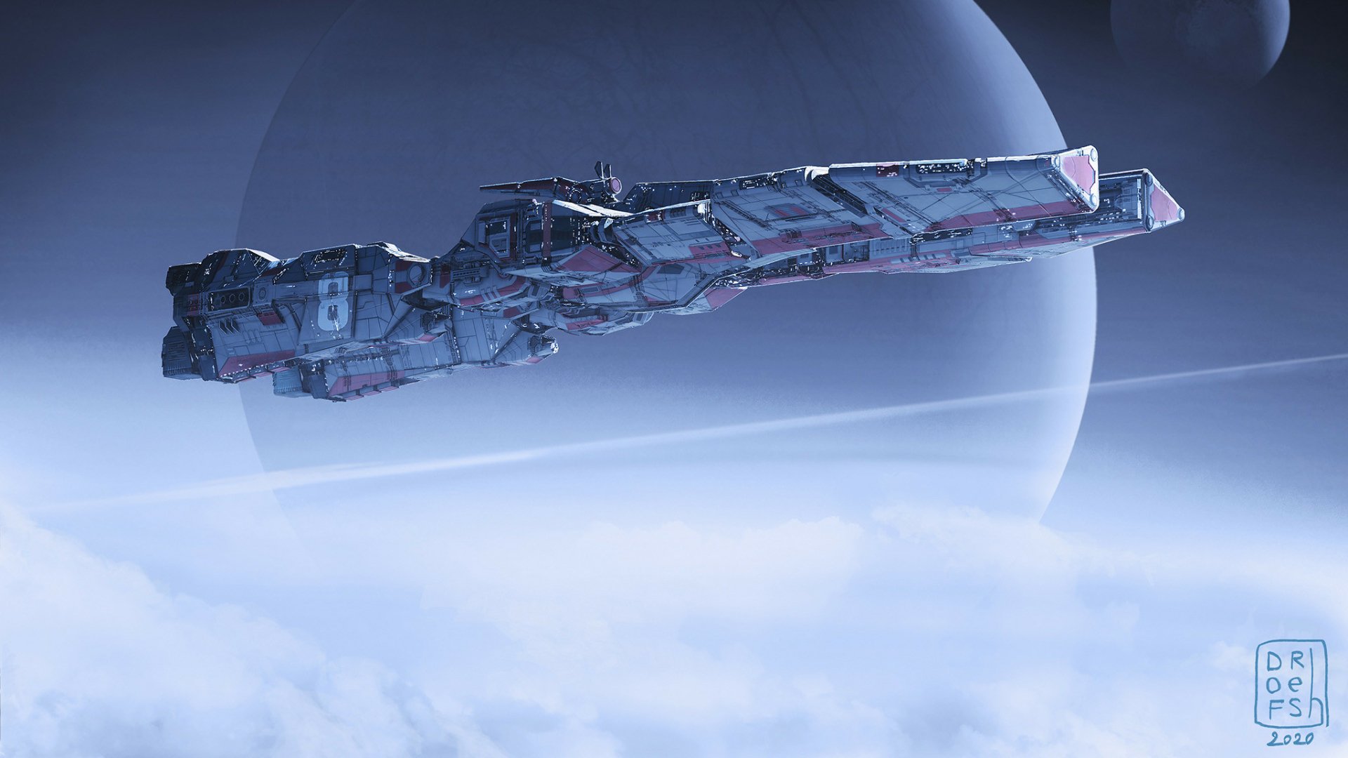 Infinite Fleet Spacecraft HD Wallpaper by DOFRESH