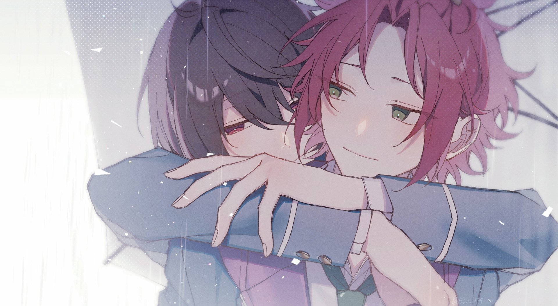 Download Ritsu Sakuma Mao Isara Video Game Ensemble Stars! HD Wallpaper