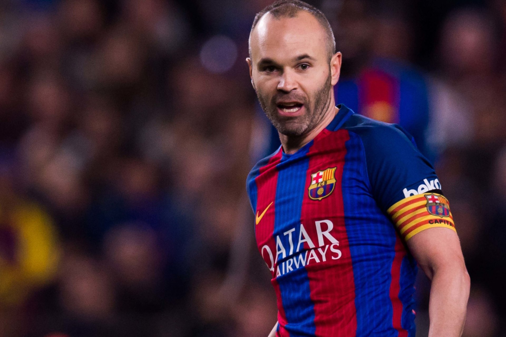 Download Spanish Soccer Andrés Iniesta Sports HD Wallpaper