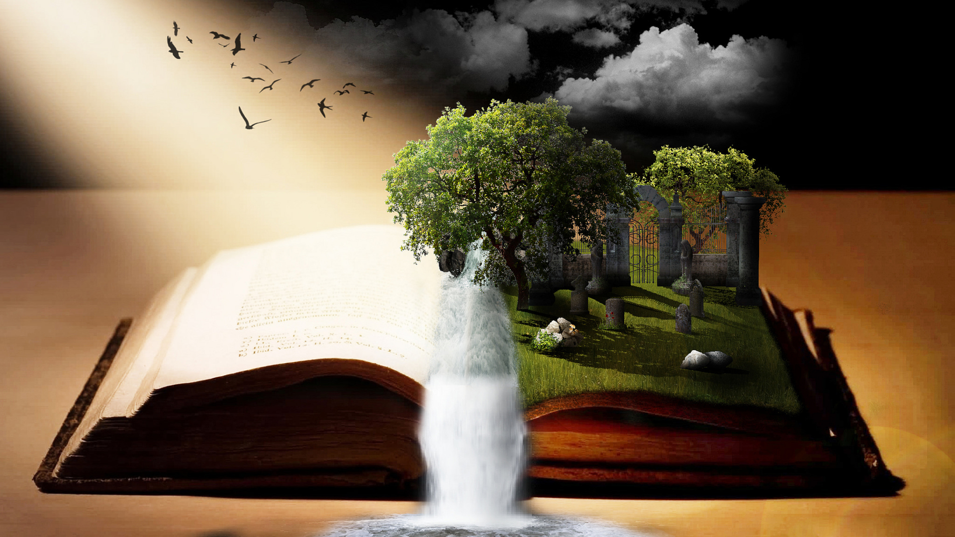 Fantasy Book HD Wallpaper