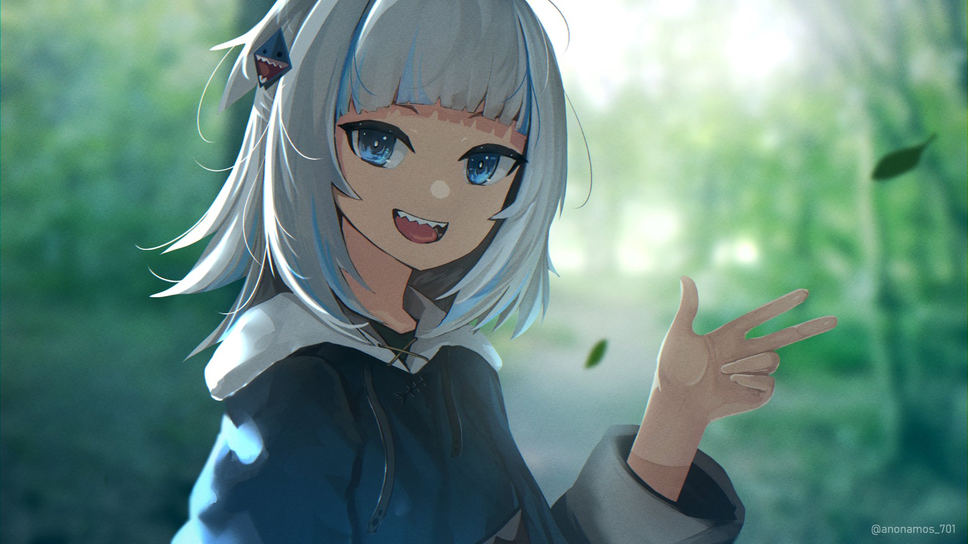 Gawr Gura HD Wallpaper – Hololive Virtual YouTuber Anime Vibes by advarcher