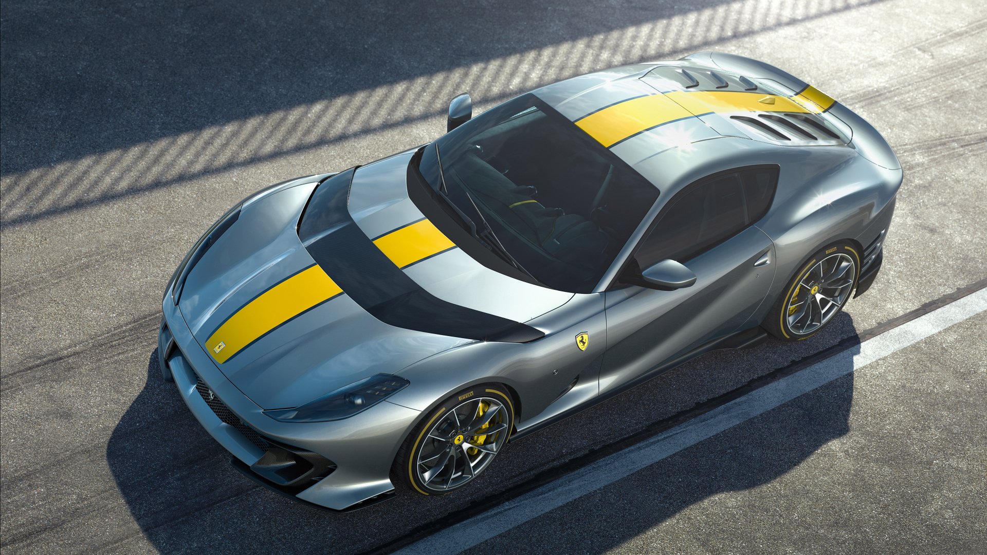 Download Supercar Silver Car Car Ferrari Vehicle Ferrari 812 Superfast ...