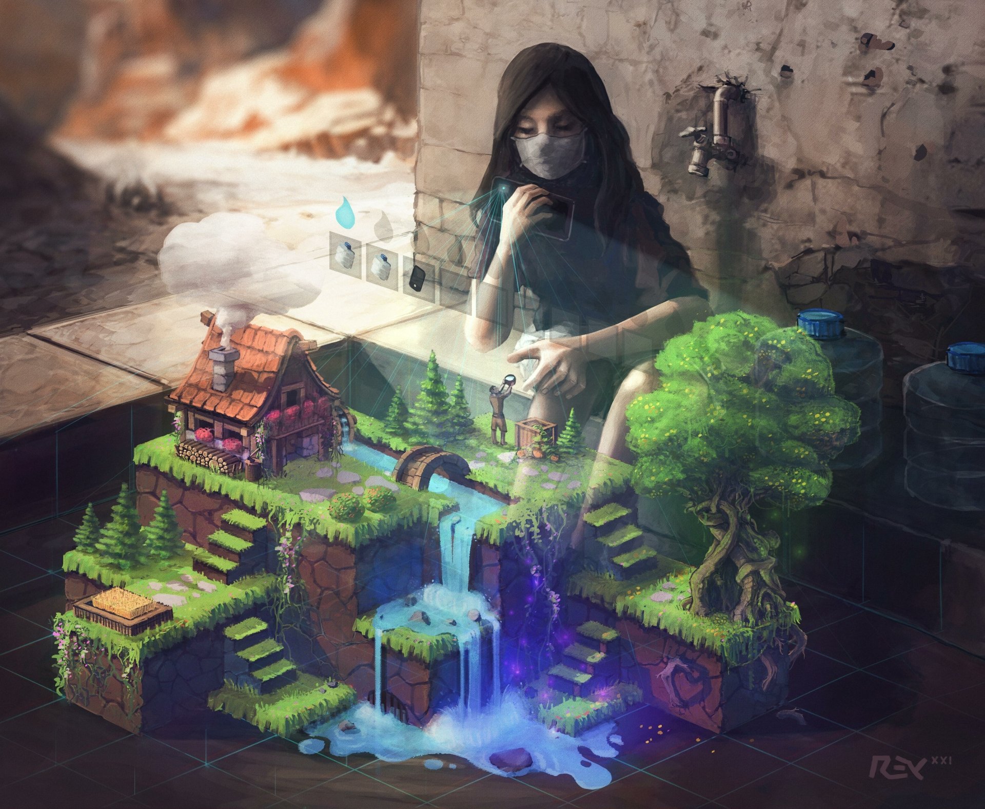 Download Technology Augmented Reality 4k Ultra HD Wallpaper