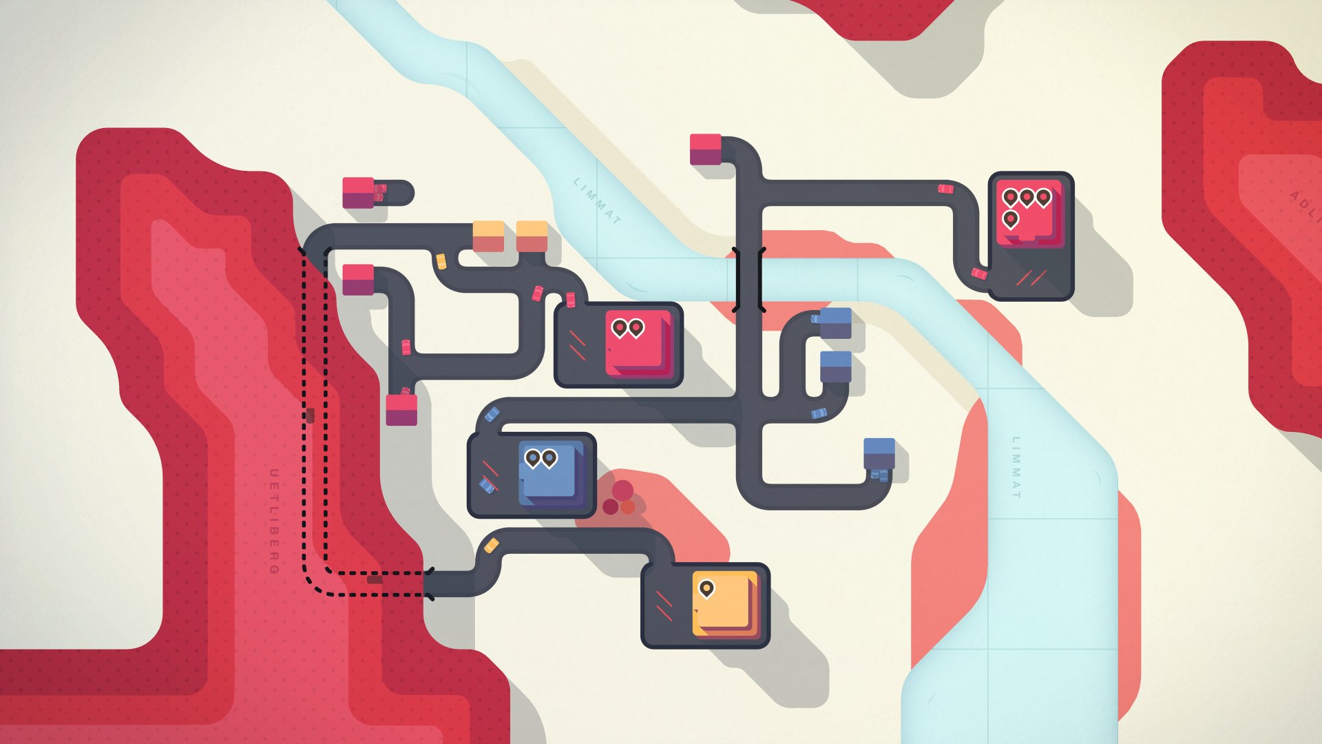 Download Video Game Mini Motorways 4k Ultra HD Wallpaper