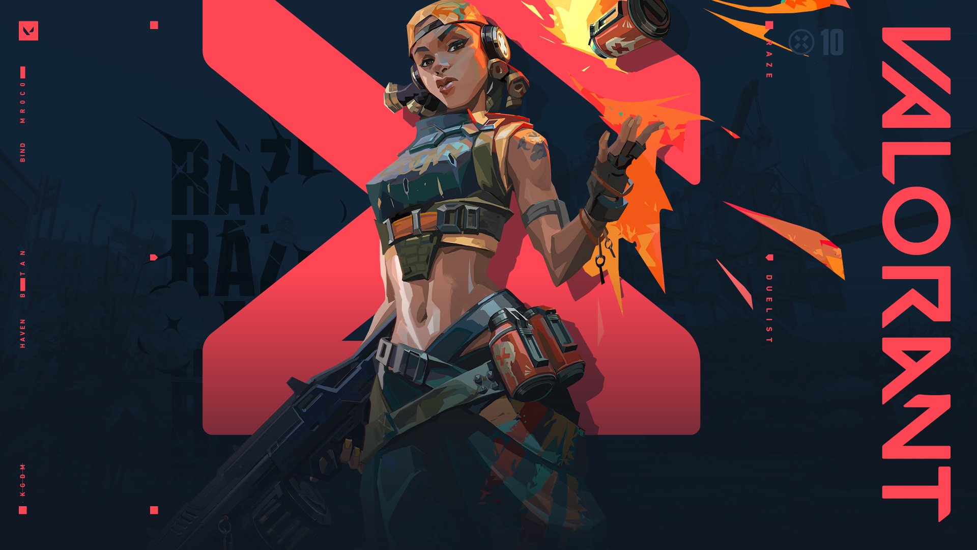 Download Raze (Valorant) Video Game Valorant 4k Ultra HD Wallpaper