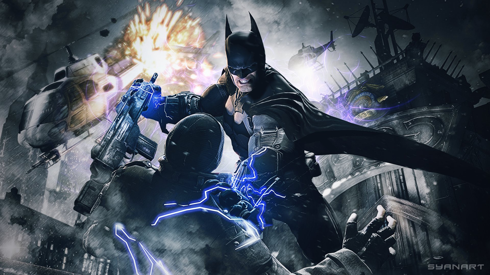 Download Batman Video Game Batman: Arkham Origins HD Wallpaper by SyanArt