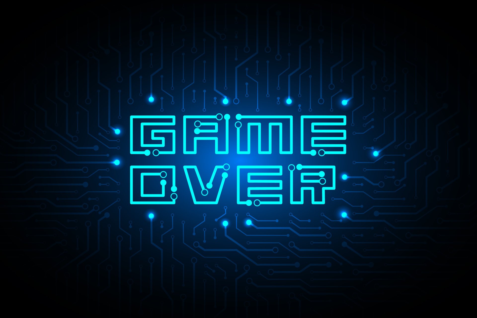 Download Circuit Video Game Game Over 4k Ultra HD Wallpaper