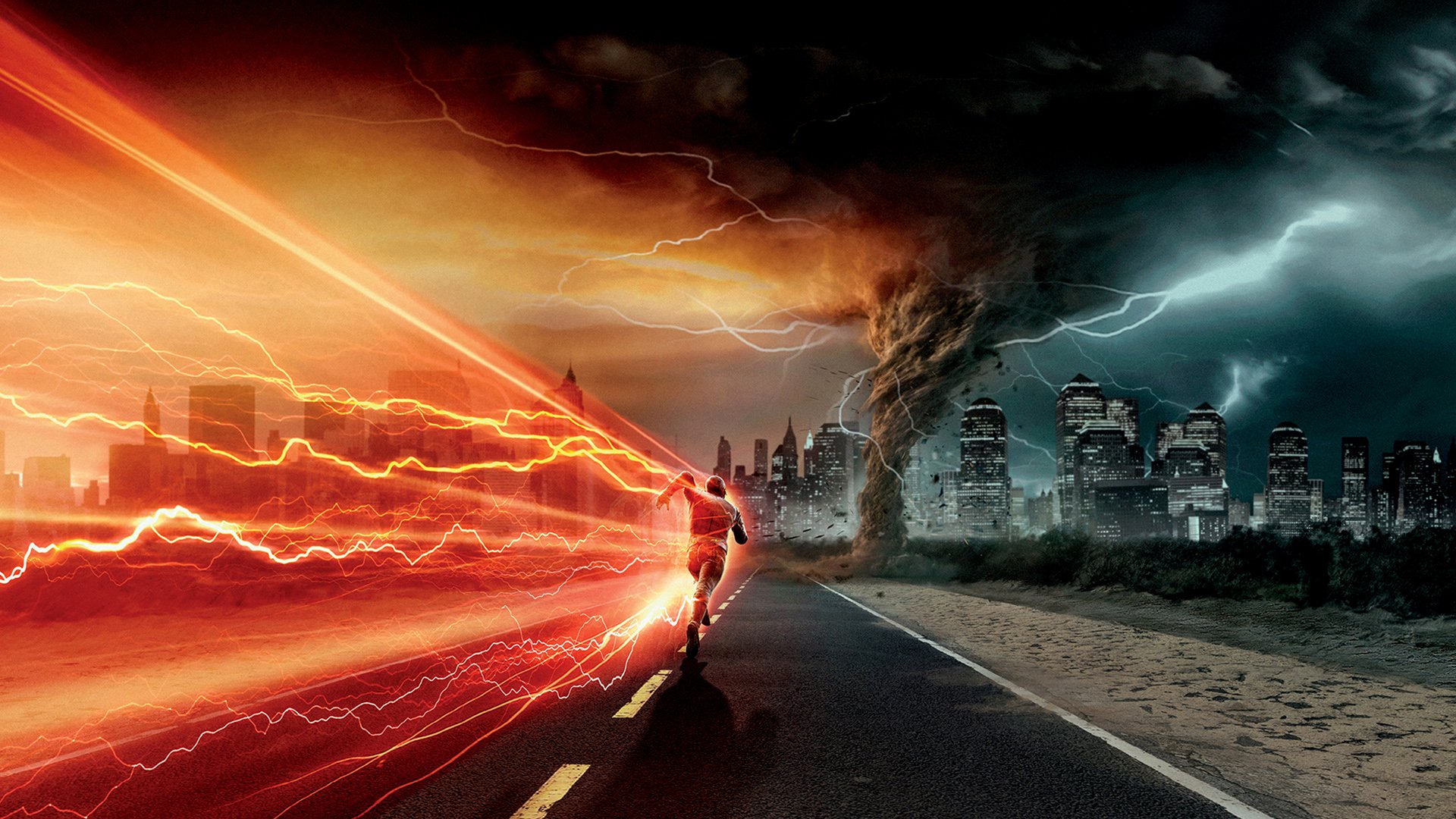 The Flash Tornado Clash – HD DC Comics TV Show Wallpaper