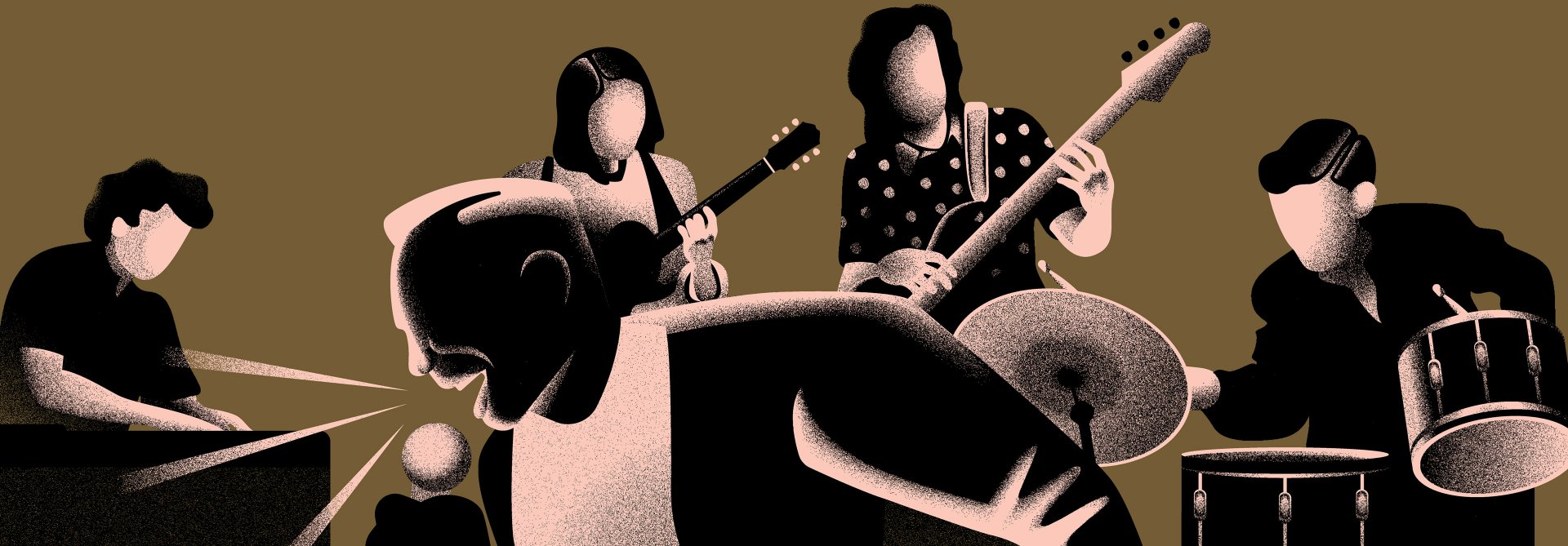 Durand Jones & The Indications Band Illustration HD Wallpaper