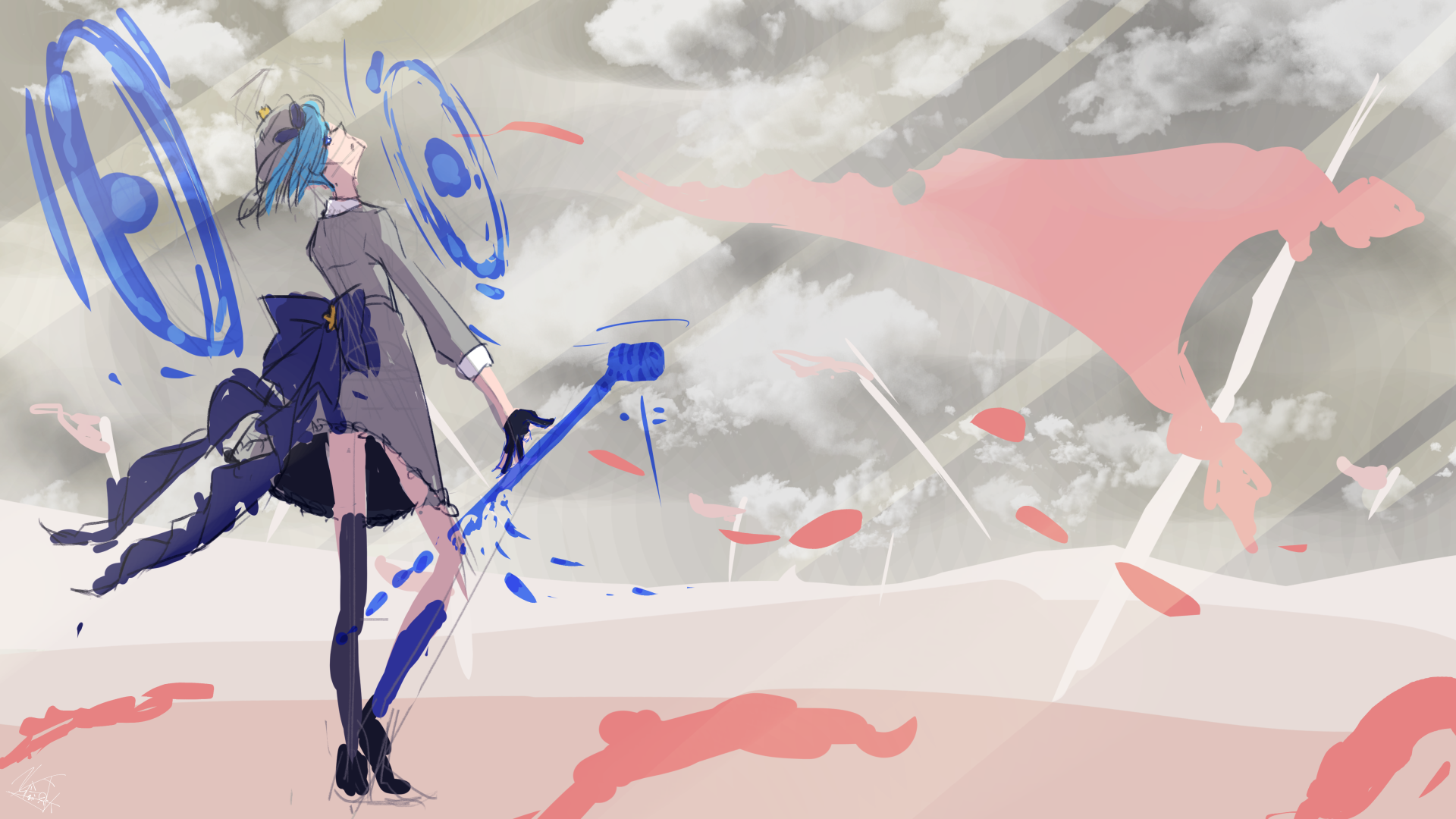 Download Hololive Hoshimachi Suisei Anime Virtual Youtuber HD Wallpaper ...