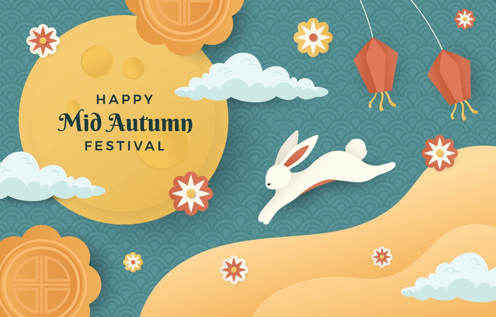 Download Moon Festival Holiday Mid-Autumn Festival HD Wallpaper