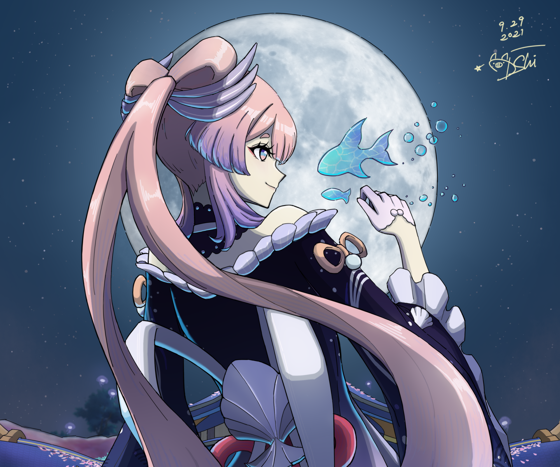 Download Sangonomiya Kokomi Video Game Genshin Impact HD Wallpaper