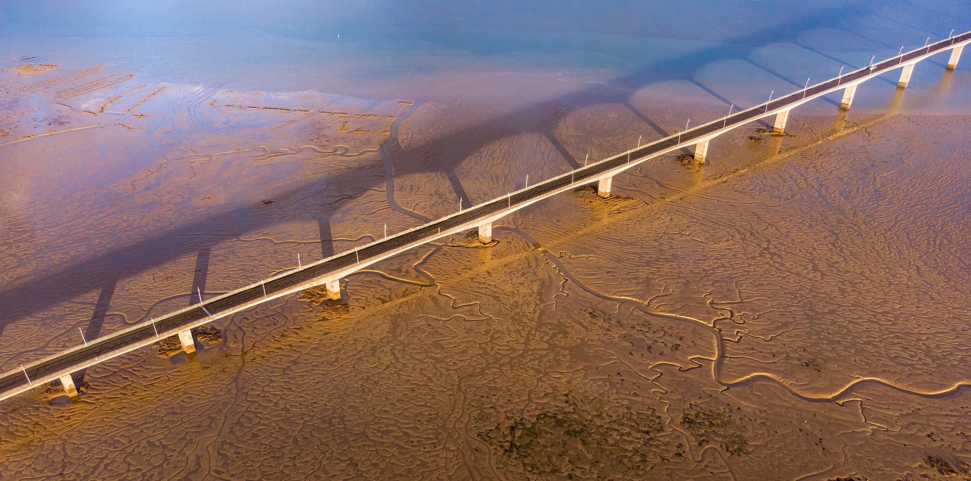 Download Aerial Man Made Bridge HD Wallpaper