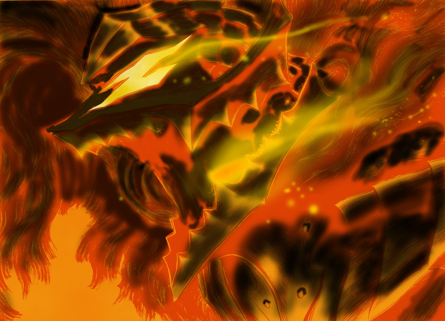 Berserk Blaze: Intense Anime HD Wallpaper