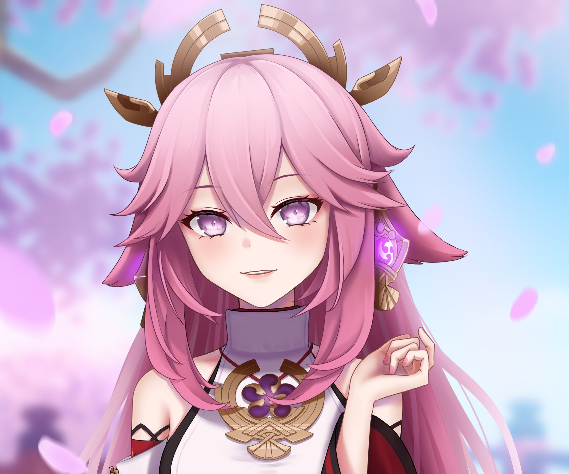 Yae Miko - Guuji 2K Wallpaper Genshin Impact: Yae Miko Quad HD Yae Miko ...