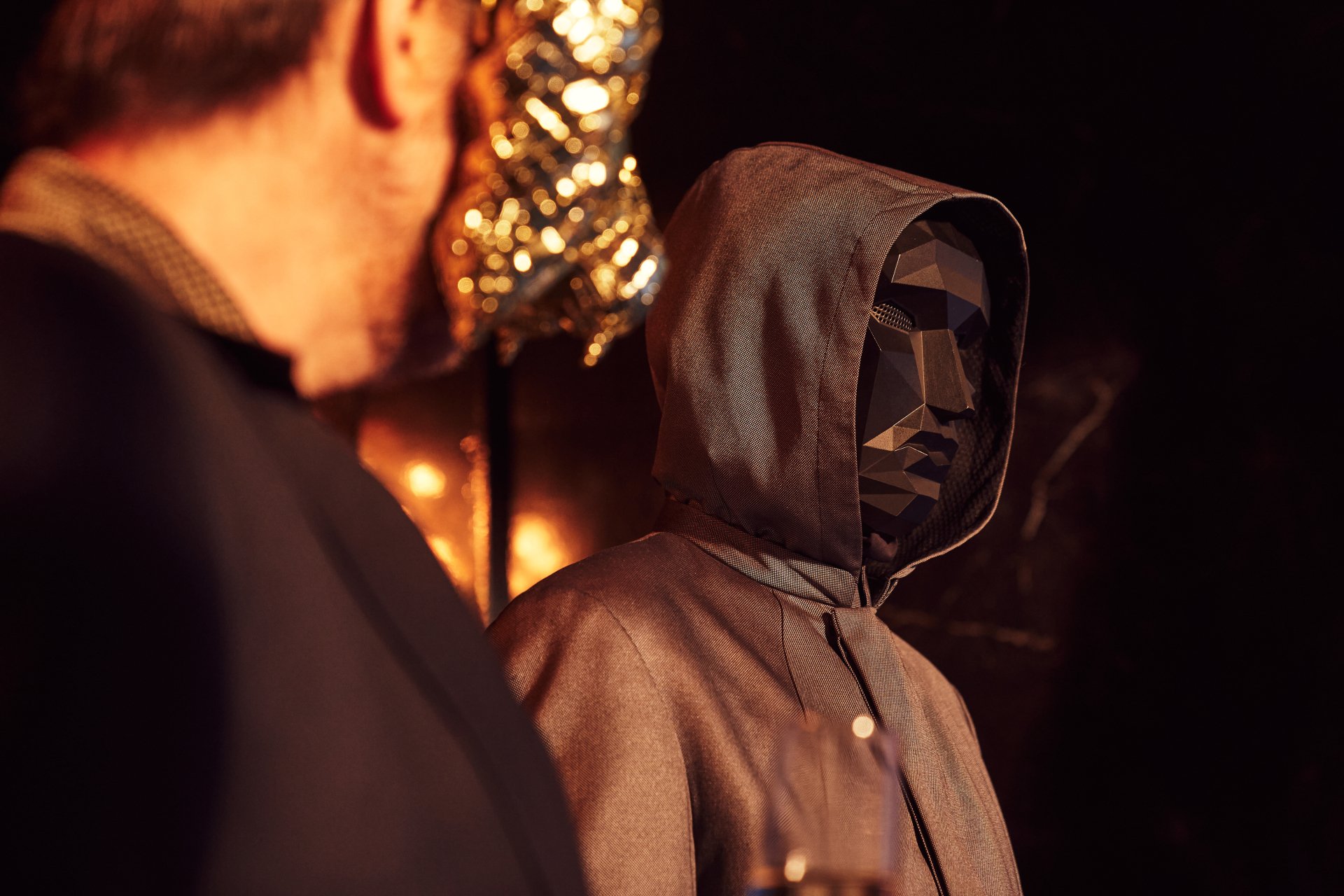 Squid Game: Hooded Frontman — 4K Ultra HD Wallpaper