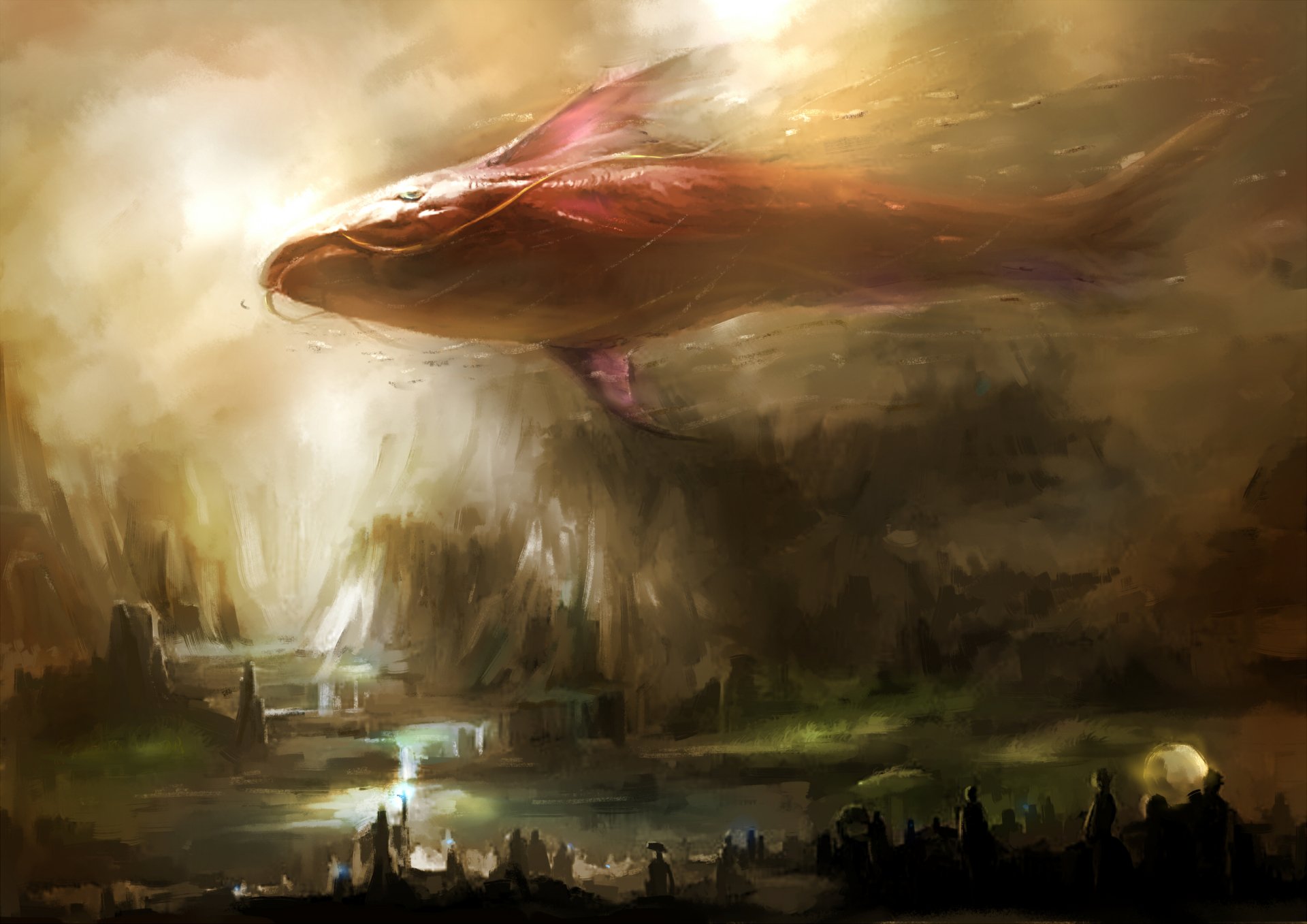 Download Anime Big Fish & Begonia HD Wallpaper