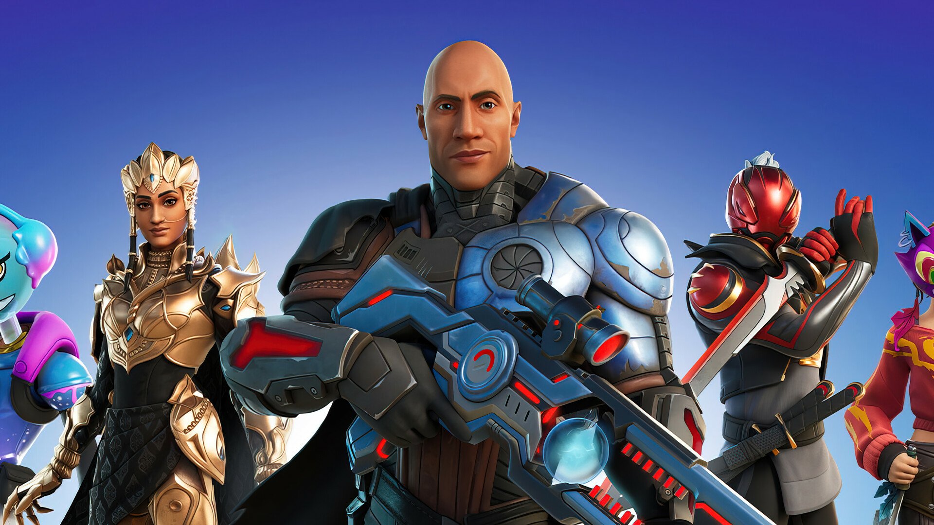 Download Dwayne Johnson Video Game Fortnite HD Wallpaper