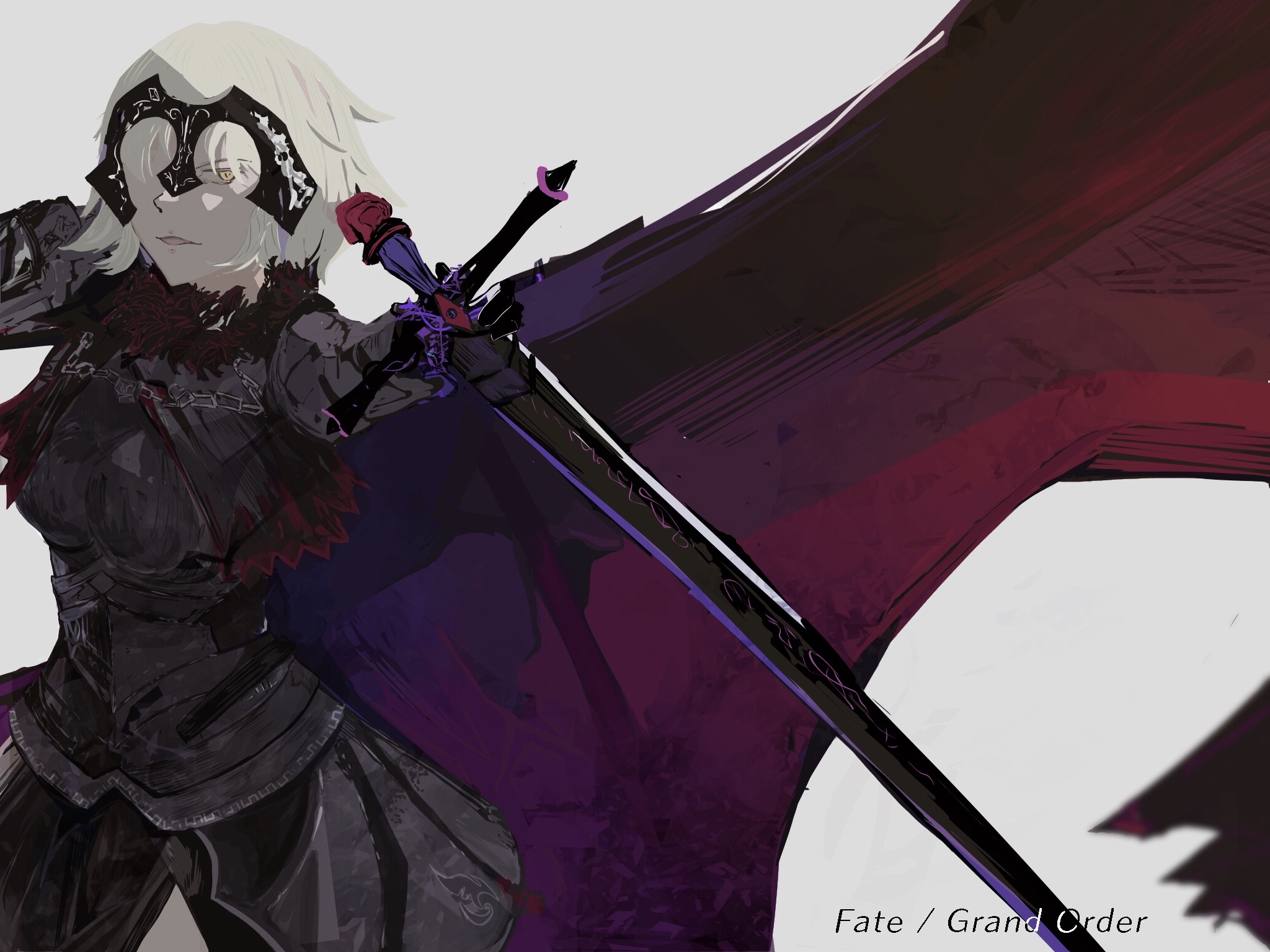 Download Jeanne D'Arc (Alter) Anime Fate/Grand Order HD Wallpaper by 浅見 ネル