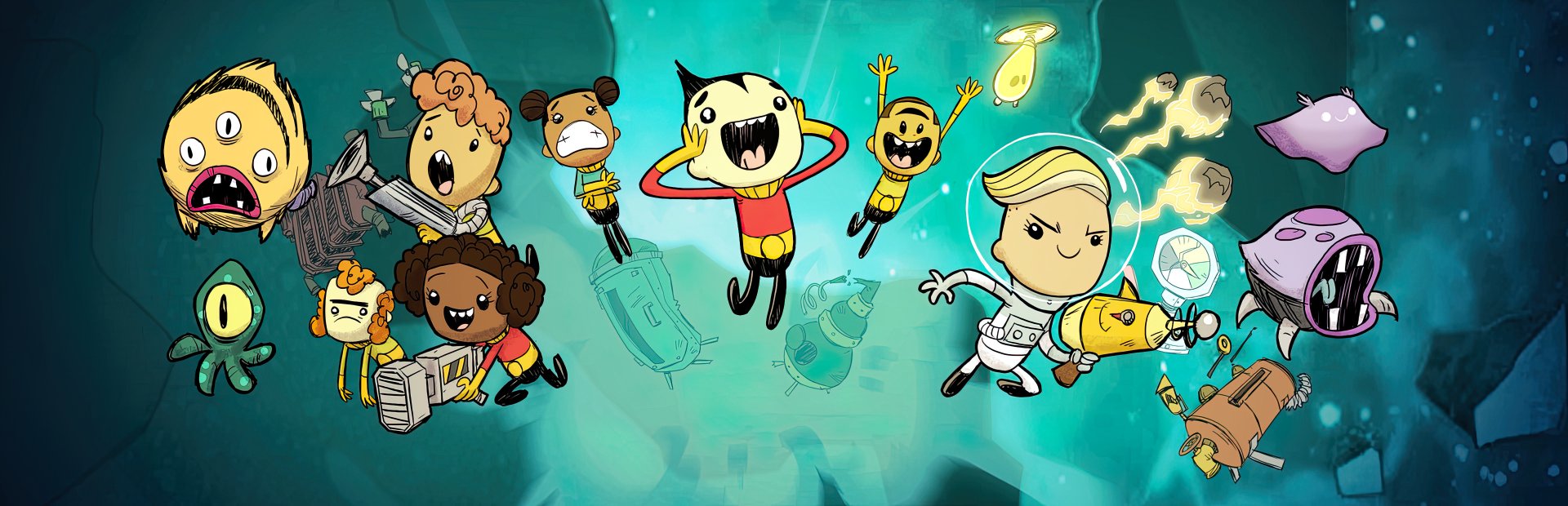 Oxygen Not Included Game HD Wallpaper – Space Colony Cartoon Art