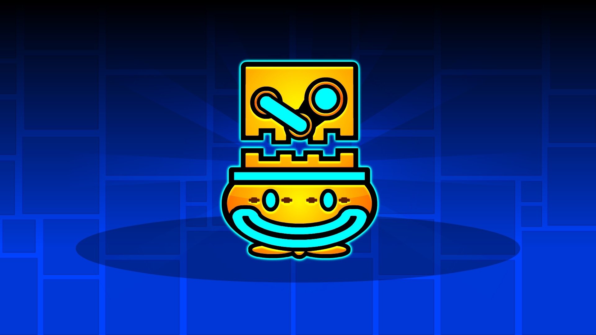 Geometry Dash Icon HD Desktop Wallpaper