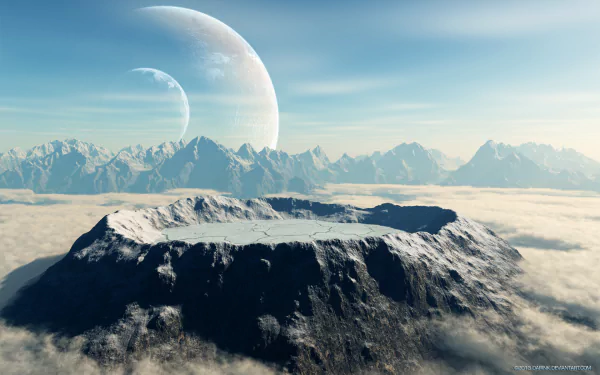 Planet Rise Landscapes - HD Wallpaper