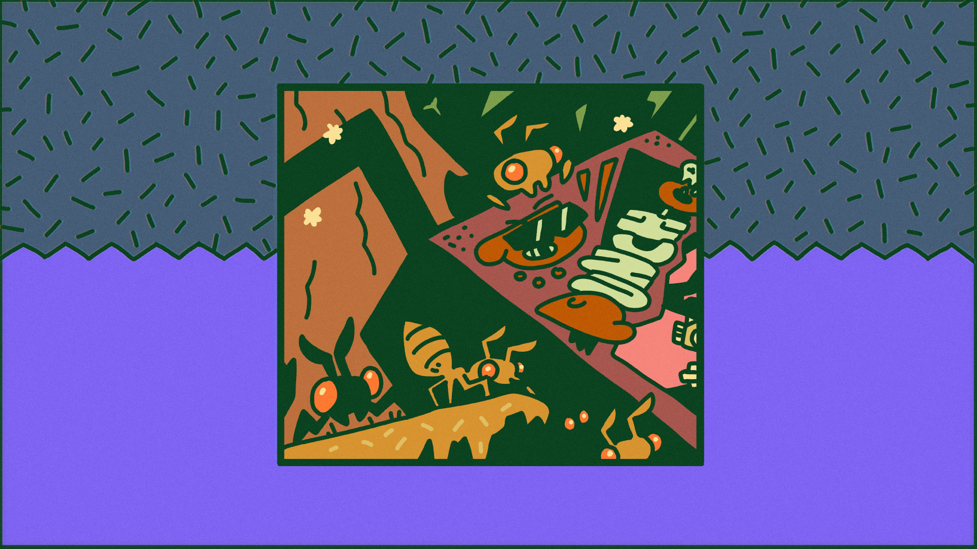 Abstract Grounded Floral HD Wallpaper