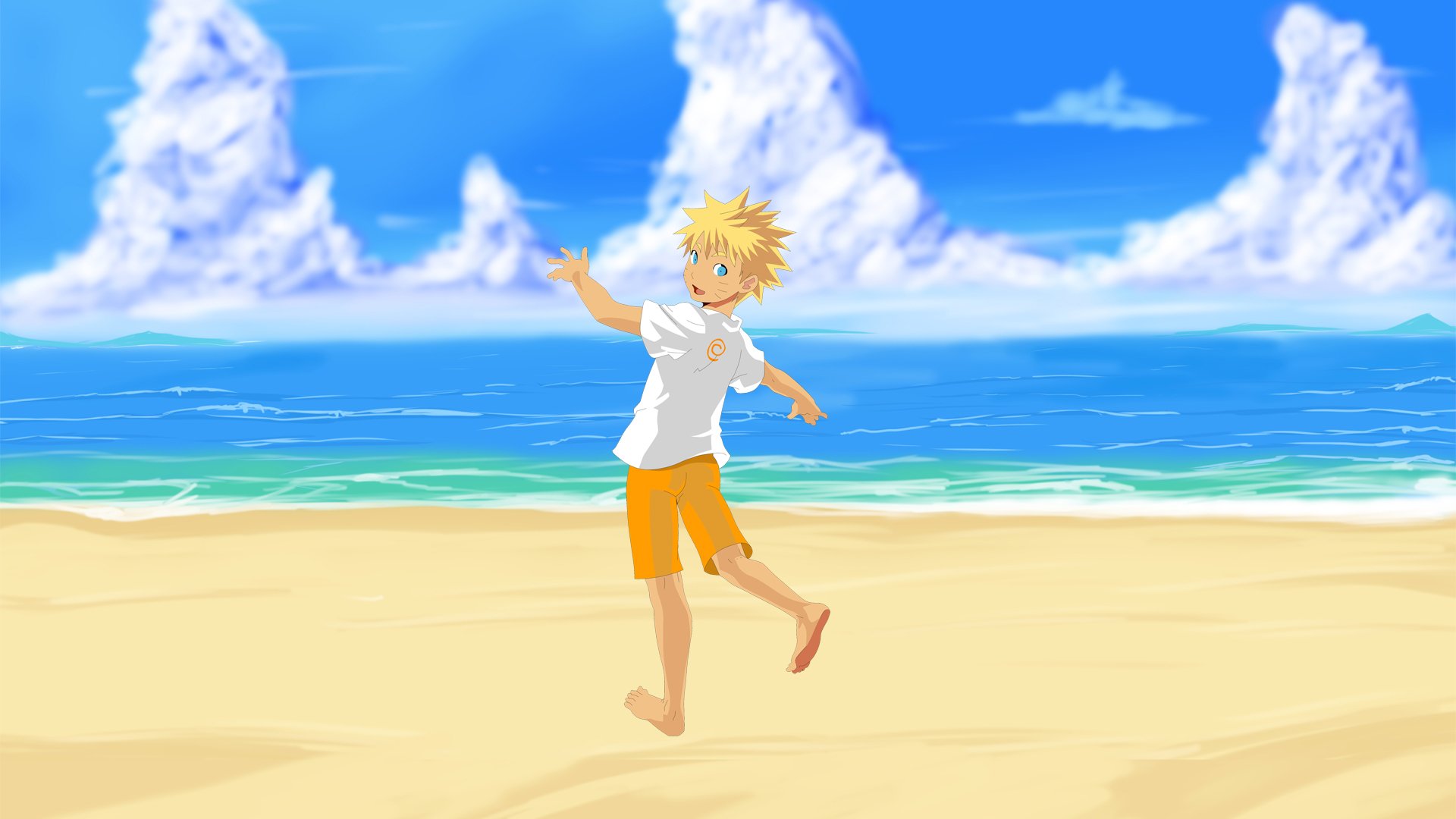 Download Ocean Beach Naruto Uzumaki Anime Naruto Anime Beach HD ...