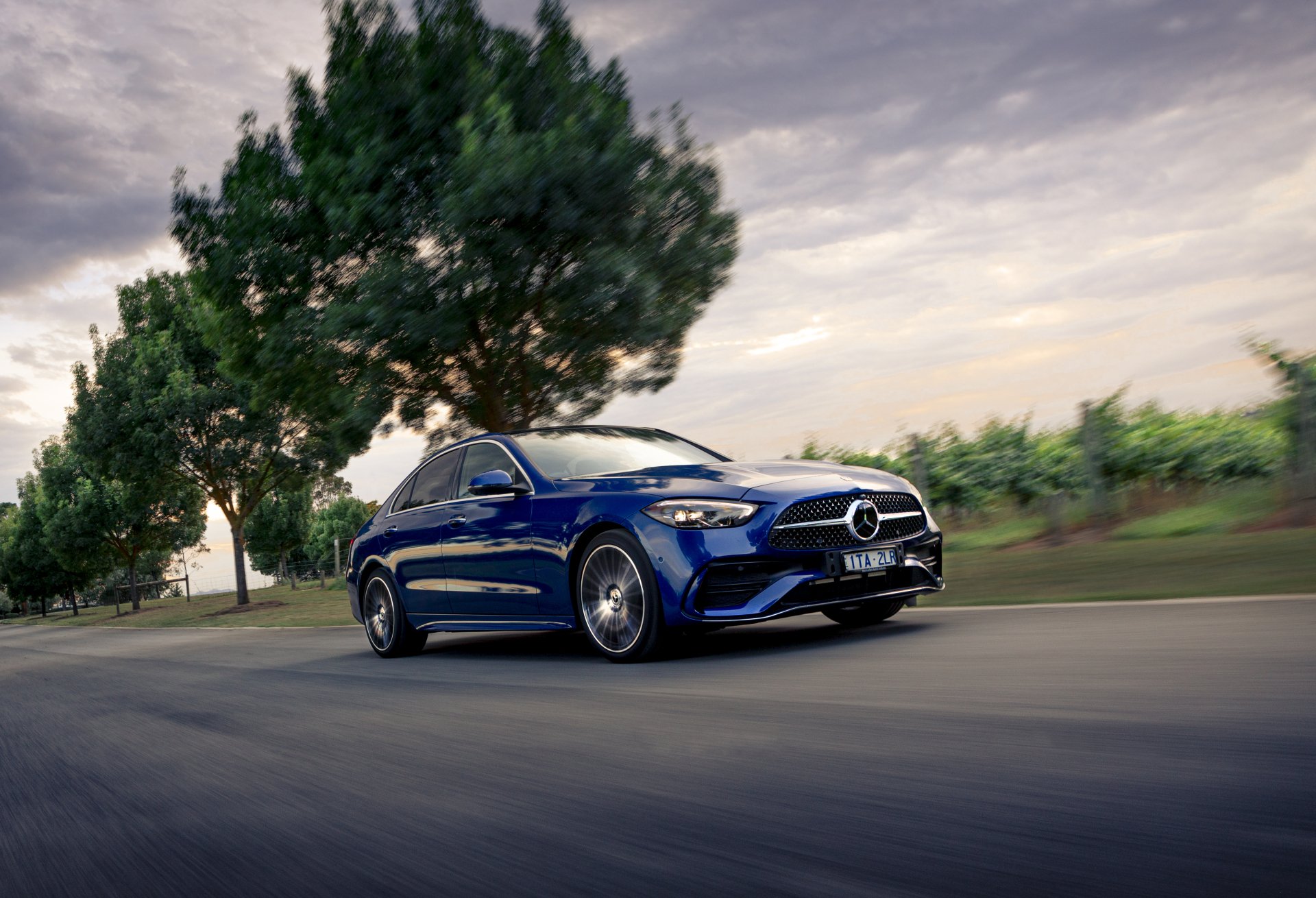 Download Mercedes-Benz C300 AMG Line Vehicle Mercedes-Benz C-Class 4k ...