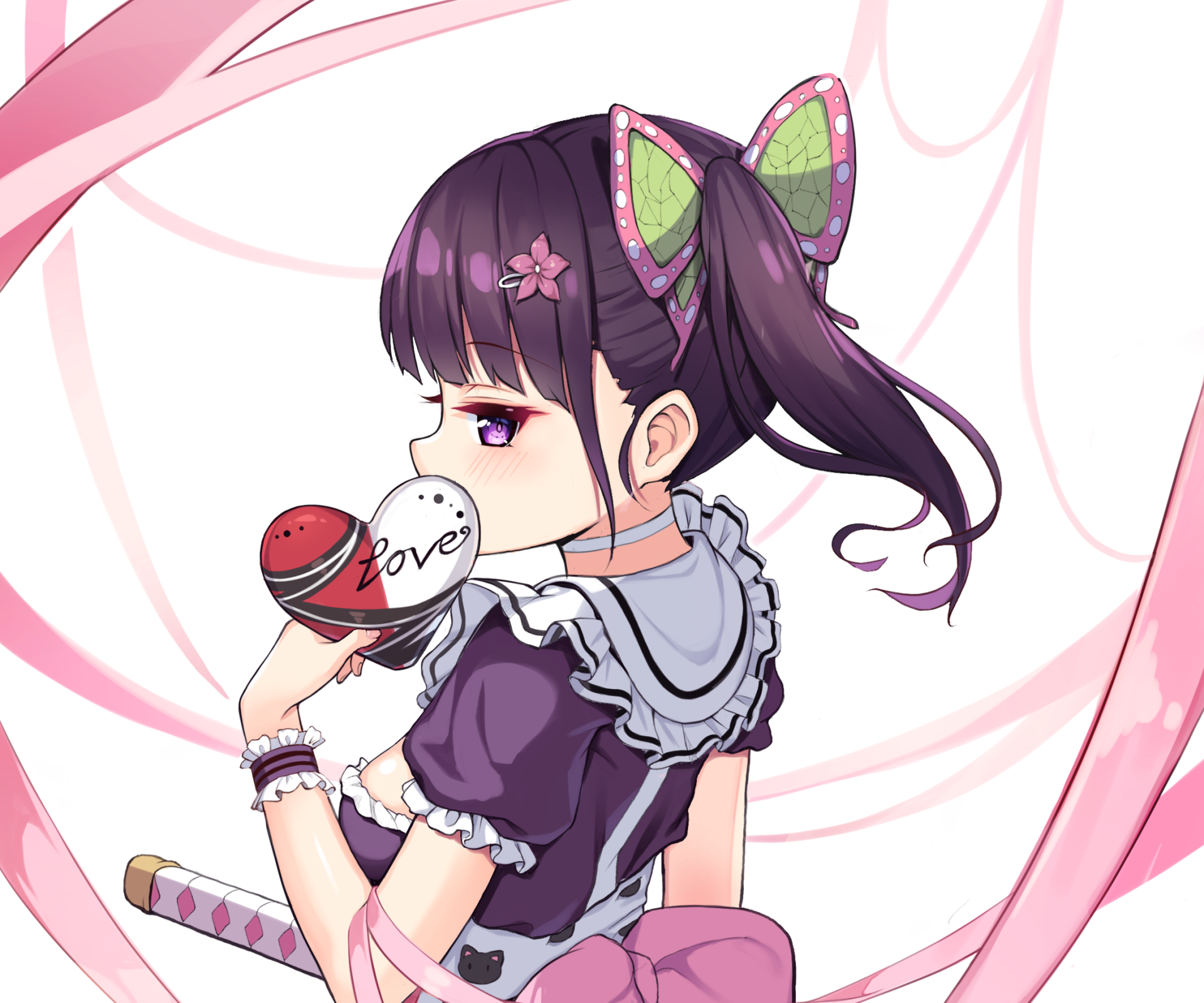 Kanao Tsuyuri — Demon Slayer HD Wallpaper: Quiet Blossom
