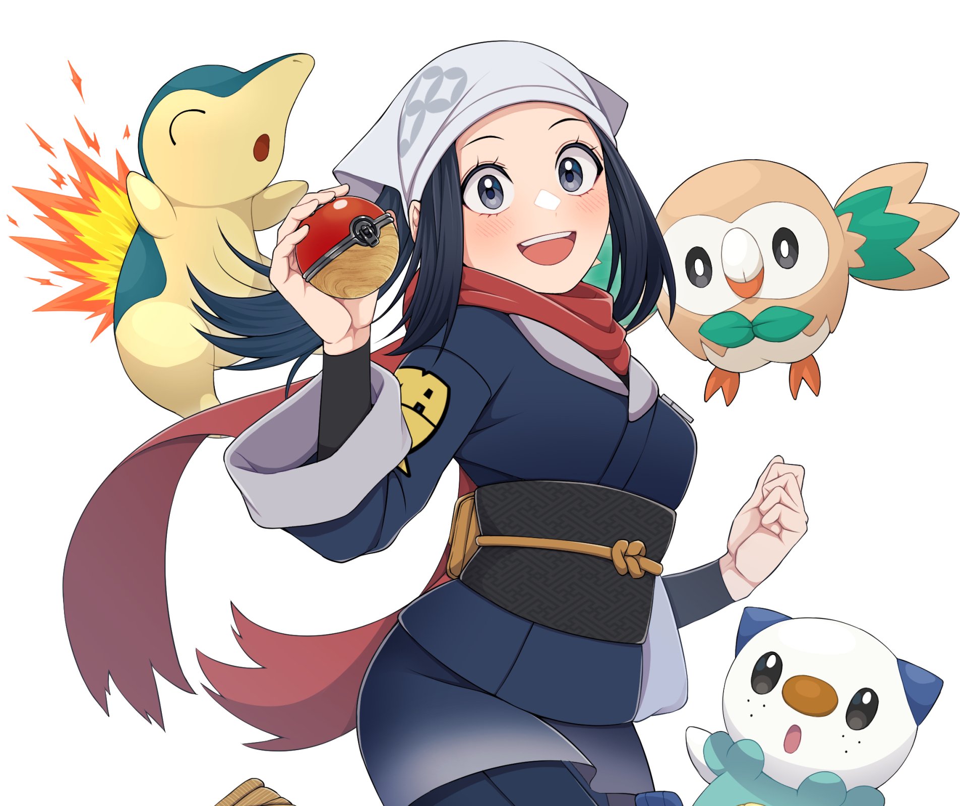 Download Akari (Pokémon) Rowlet (Pokémon) Oshawott (Pokémon) Cyndaquil ...