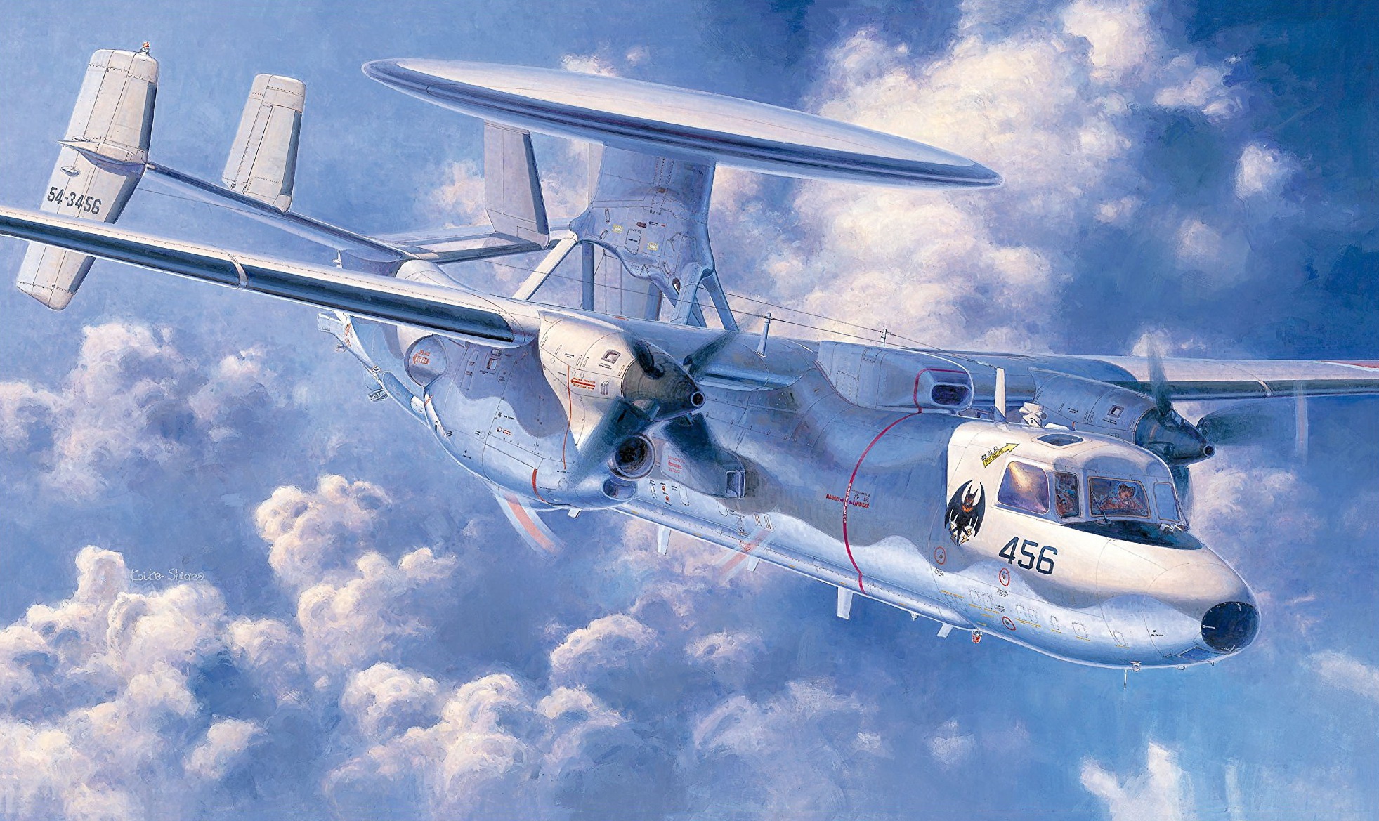 Download Military Northrop Grumman E-2 Hawkeye HD Wallpaper by Koike Shige