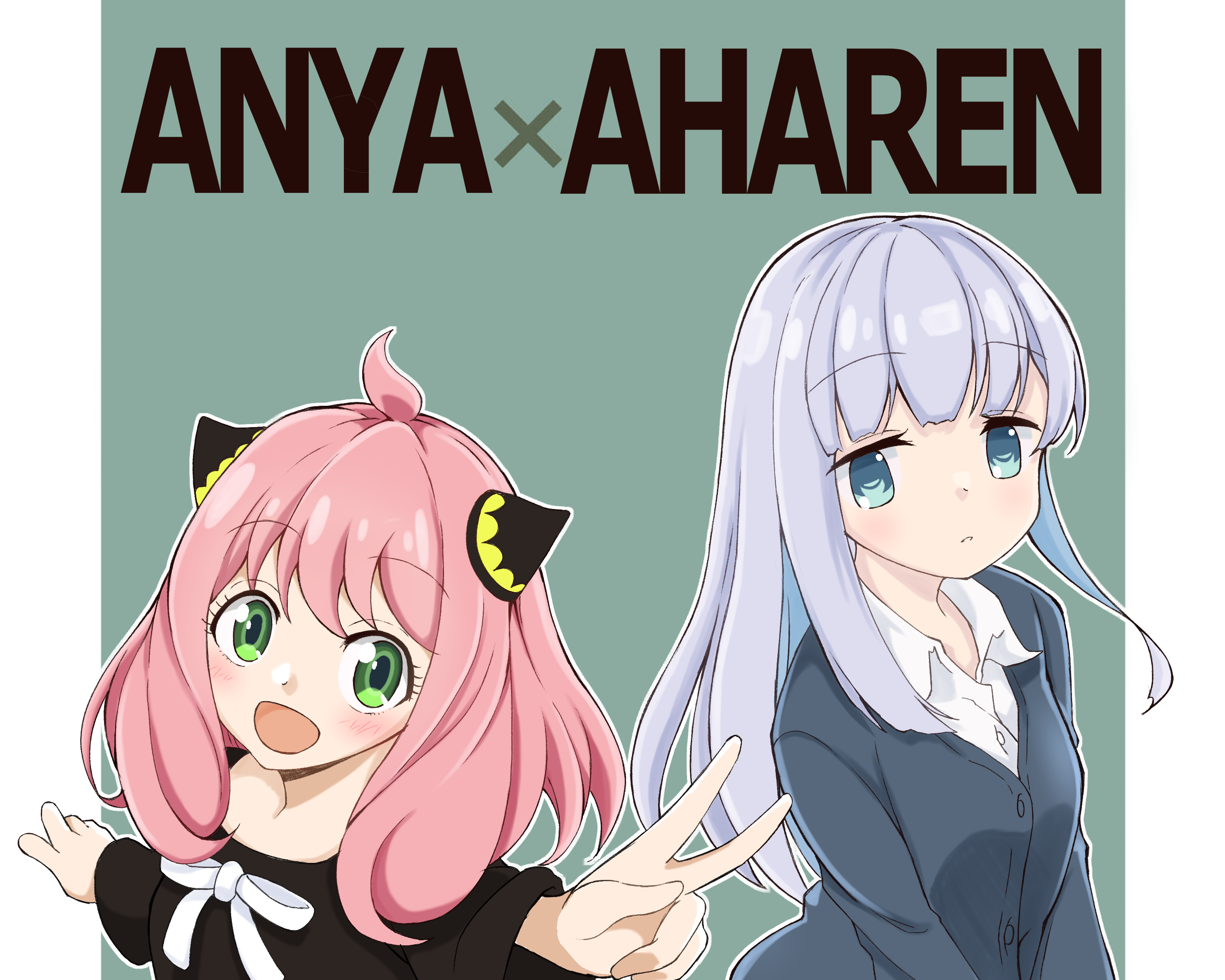 Download Anya Forger Reina Aharen Anime Crossover HD Wallpaper