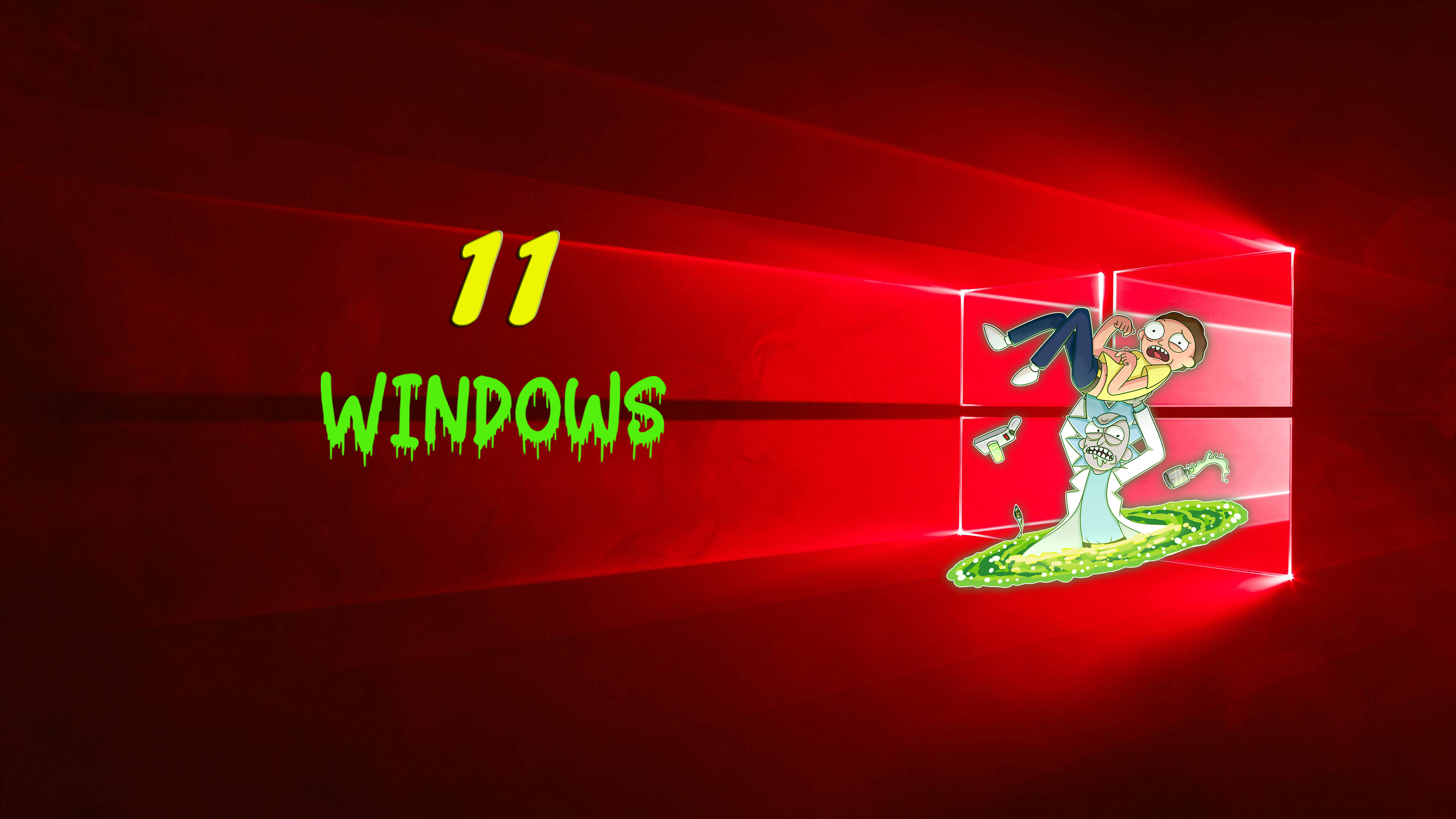 Rick_Morty Red Windows 11 by ronin345