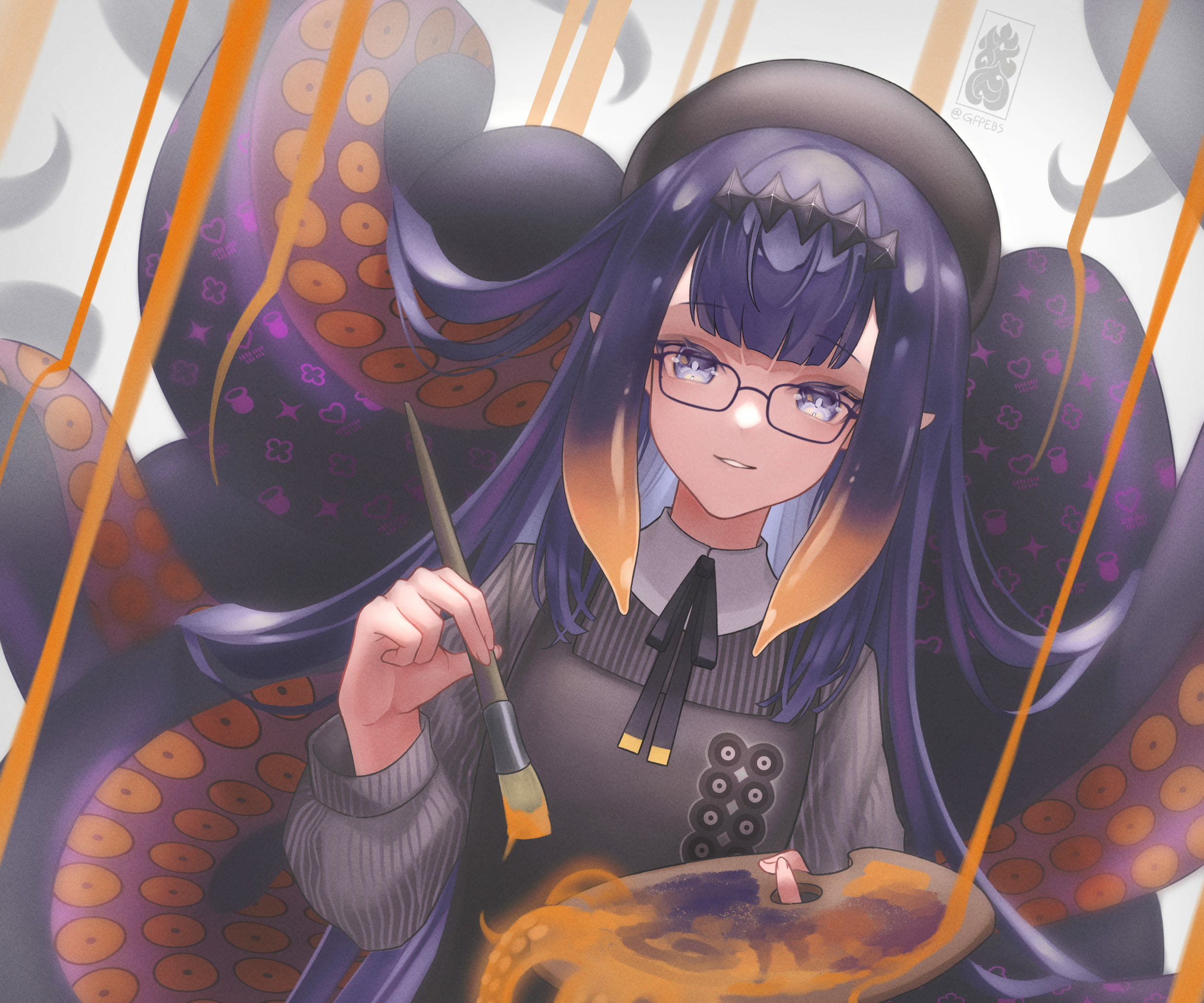 Download Hololive Ninomae Ina'nis Anime Virtual Youtuber HD Wallpaper