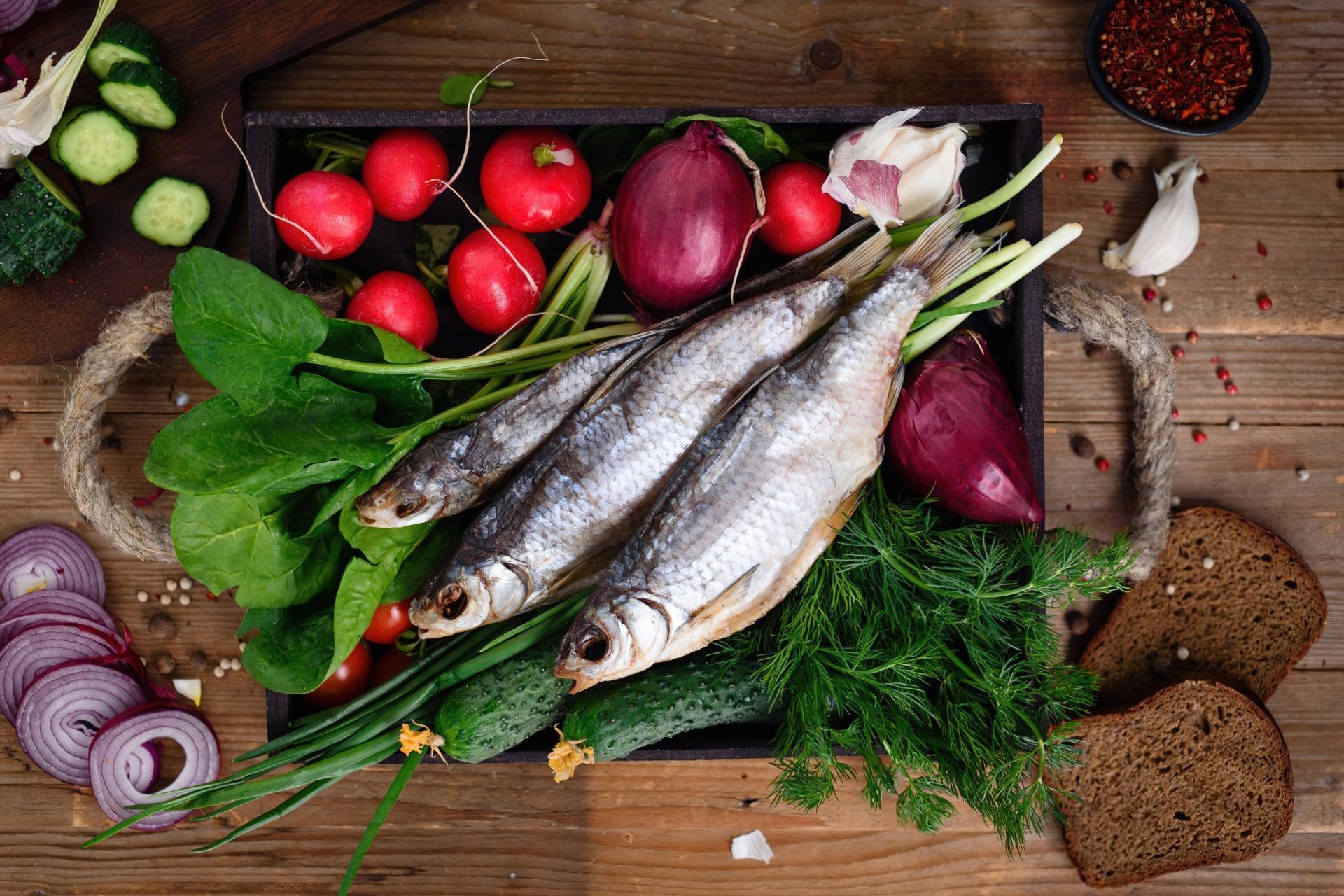 Download Food Fish HD Wallpaper