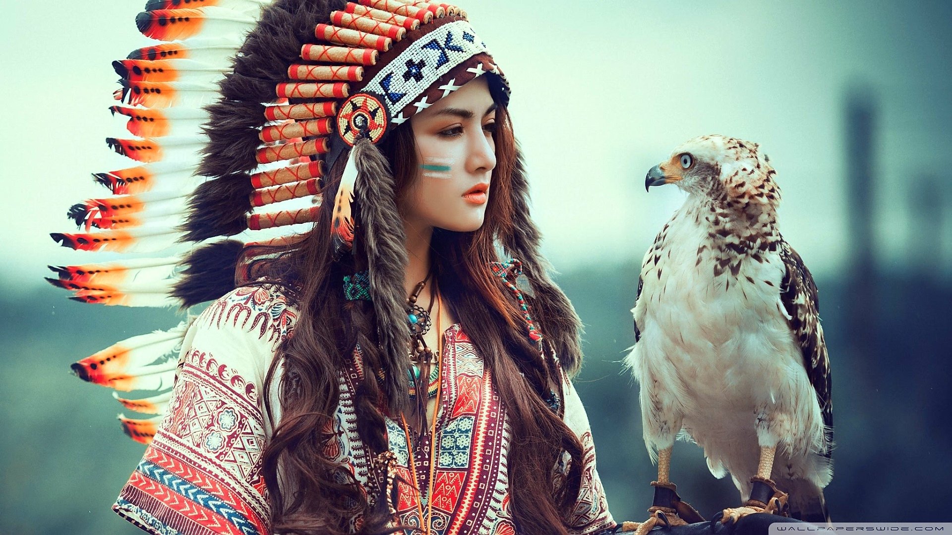 Download Native American Clothing Woman Cosplay HD Wallpaper