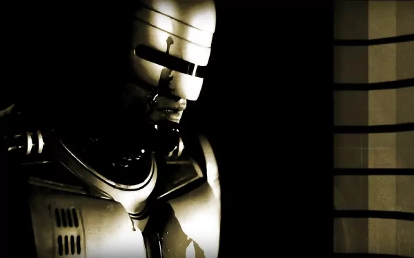 Download Retrowave Retro RoboCop Movie Robocop (1987) Wallpaper