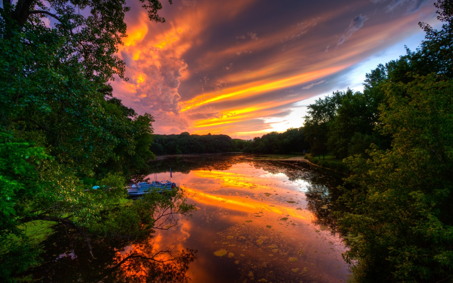 Download Nature Sunset HD Wallpaper | 2560x1600 | Wallpaper Abyss
