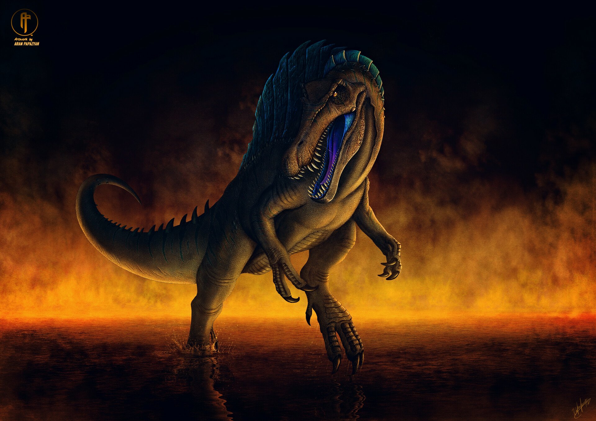 Download Spinosaurus Animal Dinosaur HD Wallpaper by Aram Papazyan